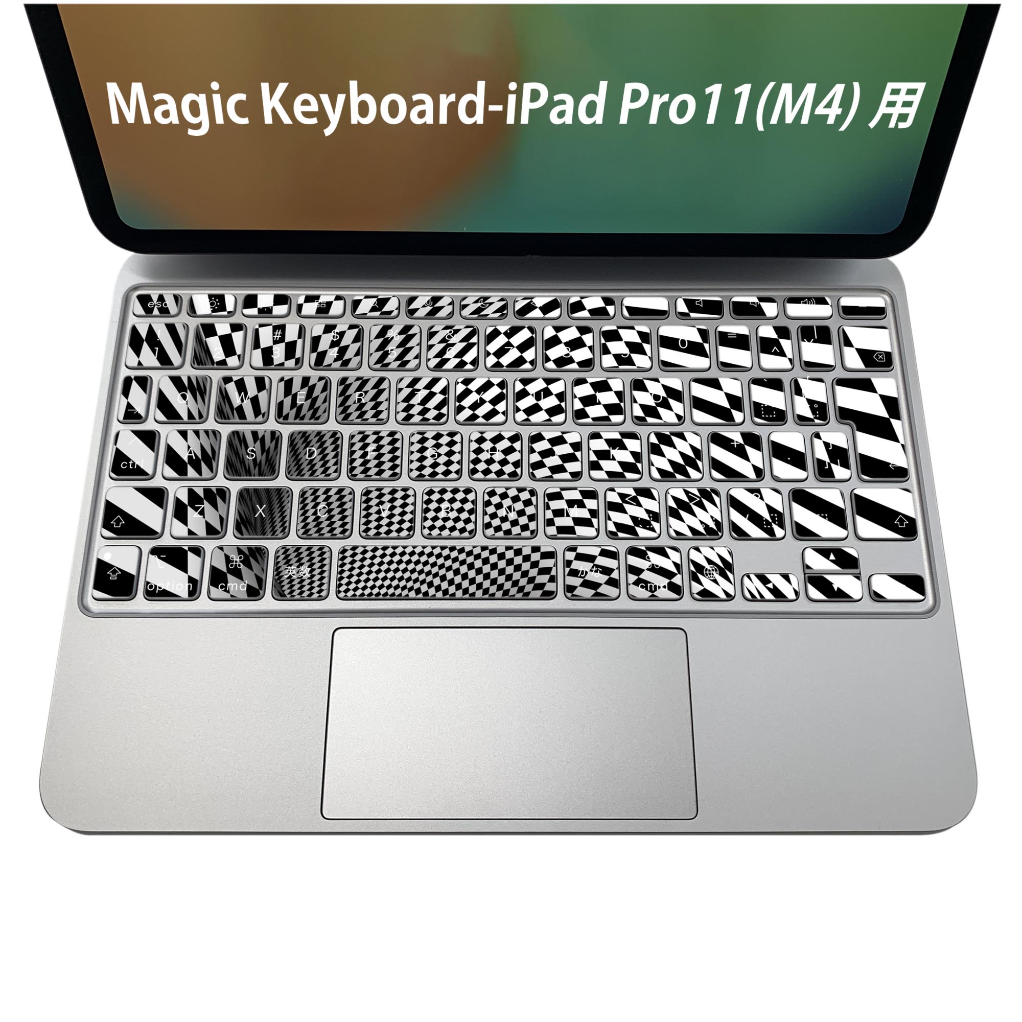商品特徴・貼るだけでおしゃれに簡単着せ替え、iPadPro11・13（M4）Magic Keyboard KeyTop &nbsp; 全面デザインスキンシール！組み合わせ自由に選べるセット売り！・高精細プリントで写真と遜色がない仕上がり！ ...