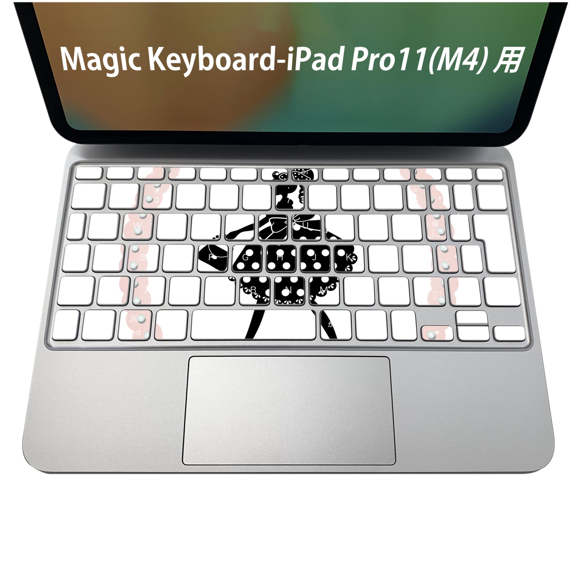 商品特徴・貼るだけでおしゃれに簡単着せ替え、iPadPro11・13（M4）Magic Keyboard KeyTop &nbsp; 全面デザインスキンシール！組み合わせ自由に選べるセット売り！・高精細プリントで写真と遜色がない仕上がり！ ...
