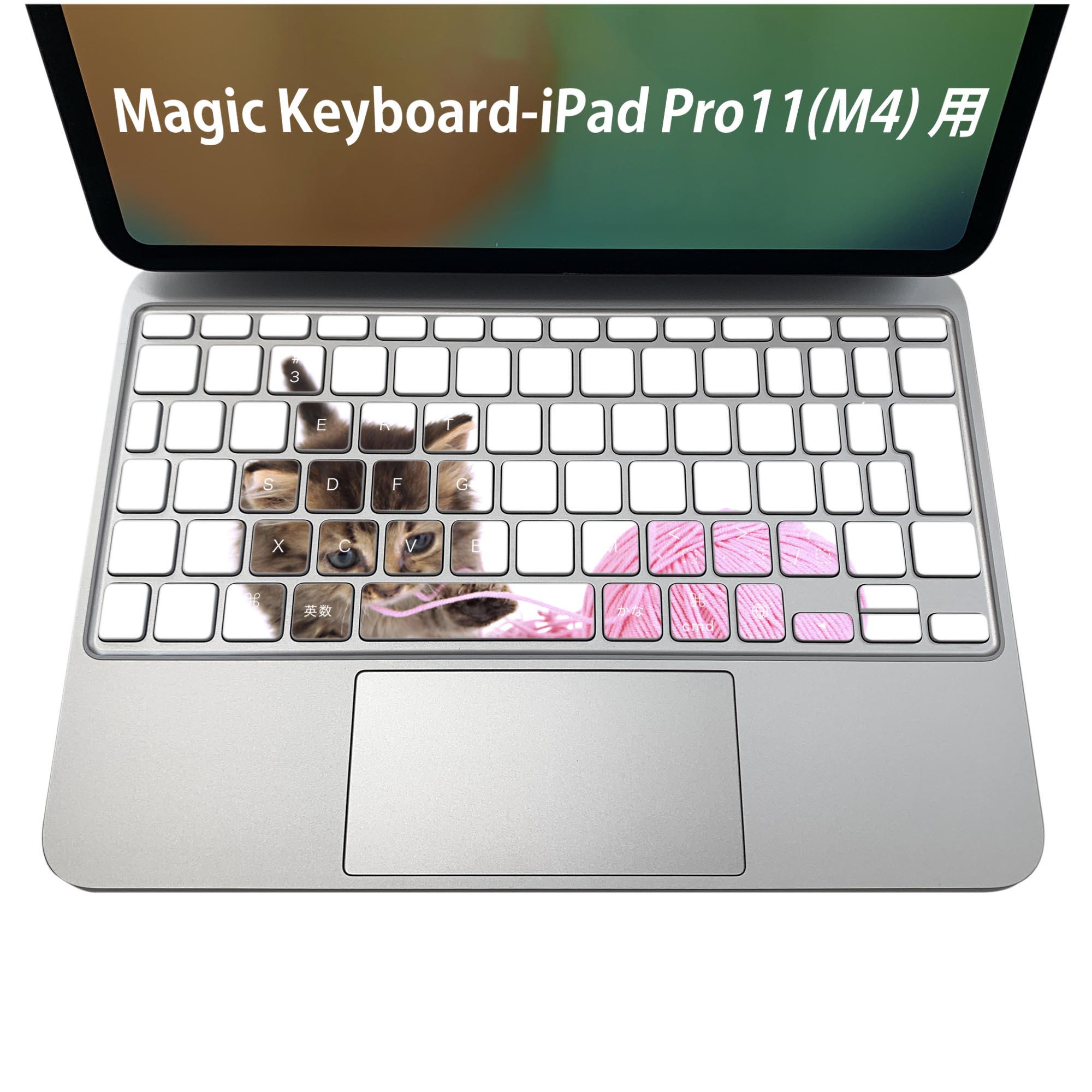 商品特徴・貼るだけでおしゃれに簡単着せ替え、iPadPro11・13（M4）Magic Keyboard KeyTop &nbsp; 全面デザインスキンシール！組み合わせ自由に選べるセット売り！・高精細プリントで写真と遜色がない仕上がり！ ...