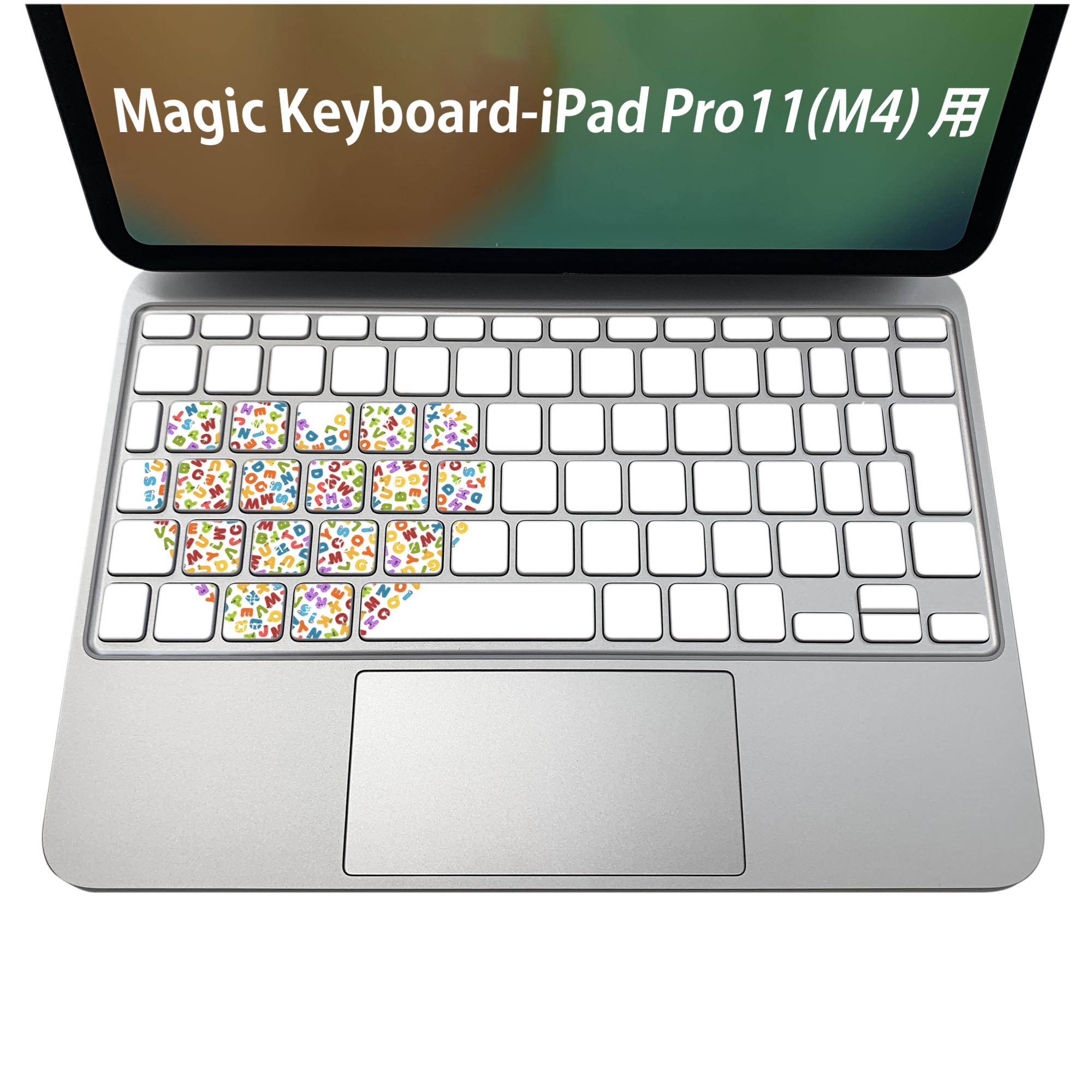 商品特徴・貼るだけでおしゃれに簡単着せ替え、iPadPro11・13（M4）Magic Keyboard KeyTop &nbsp; 全面デザインスキンシール！組み合わせ自由に選べるセット売り！・高精細プリントで写真と遜色がない仕上がり！ ...