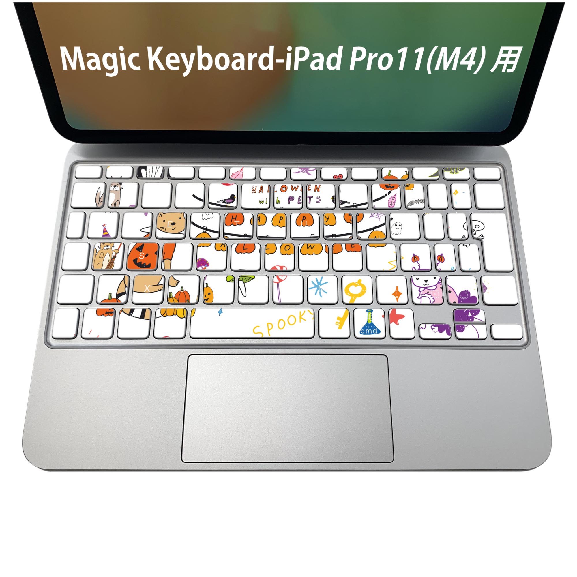 商品特徴・貼るだけでおしゃれに簡単着せ替え、iPadPro11・13（M4）Magic Keyboard KeyTop &nbsp; 全面デザインスキンシール！組み合わせ自由に選べるセット売り！・高精細プリントで写真と遜色がない仕上がり！ ...