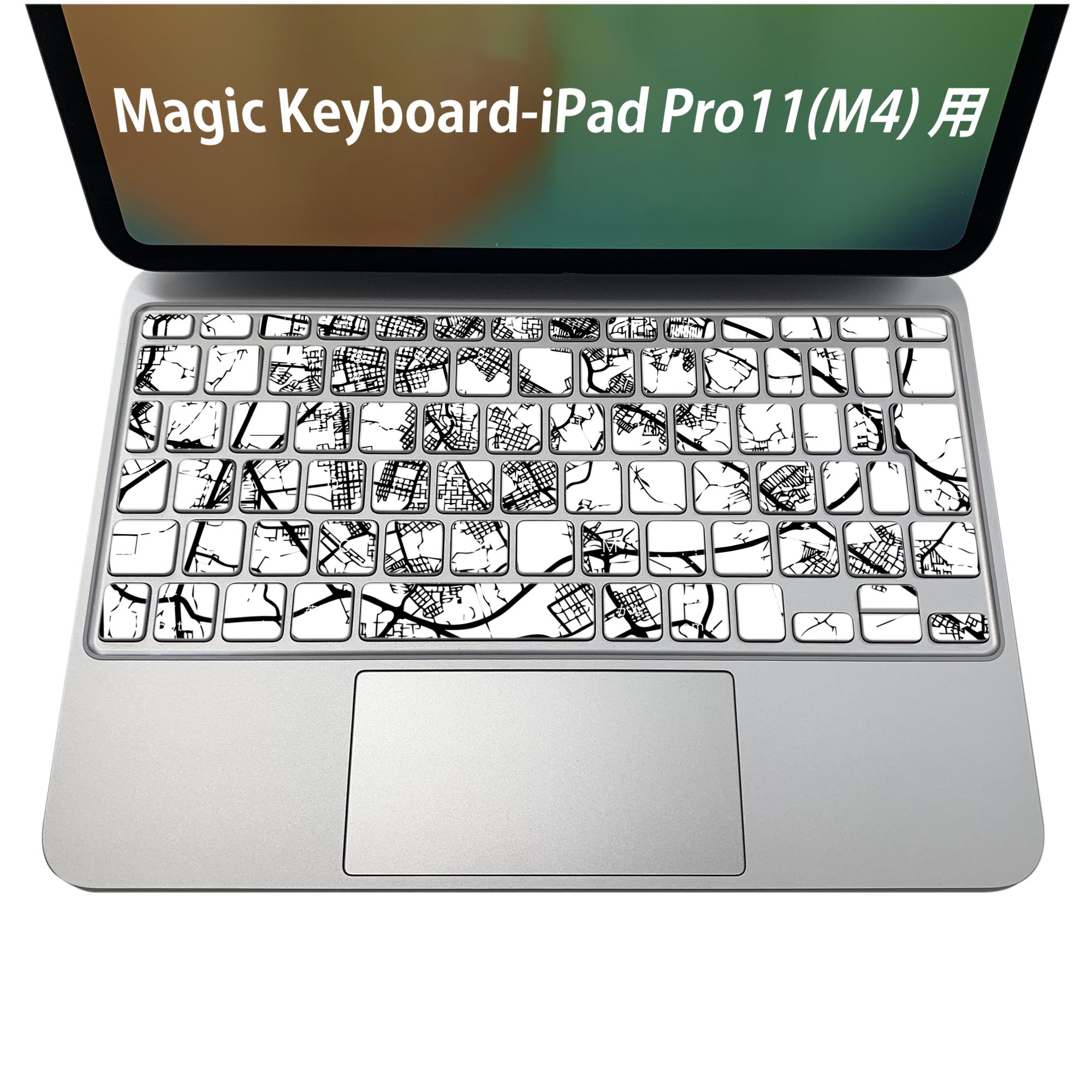 商品特徴・貼るだけでおしゃれに簡単着せ替え、iPadPro11・13（M4）Magic Keyboard KeyTop &nbsp; 全面デザインスキンシール！組み合わせ自由に選べるセット売り！・高精細プリントで写真と遜色がない仕上がり！ ...