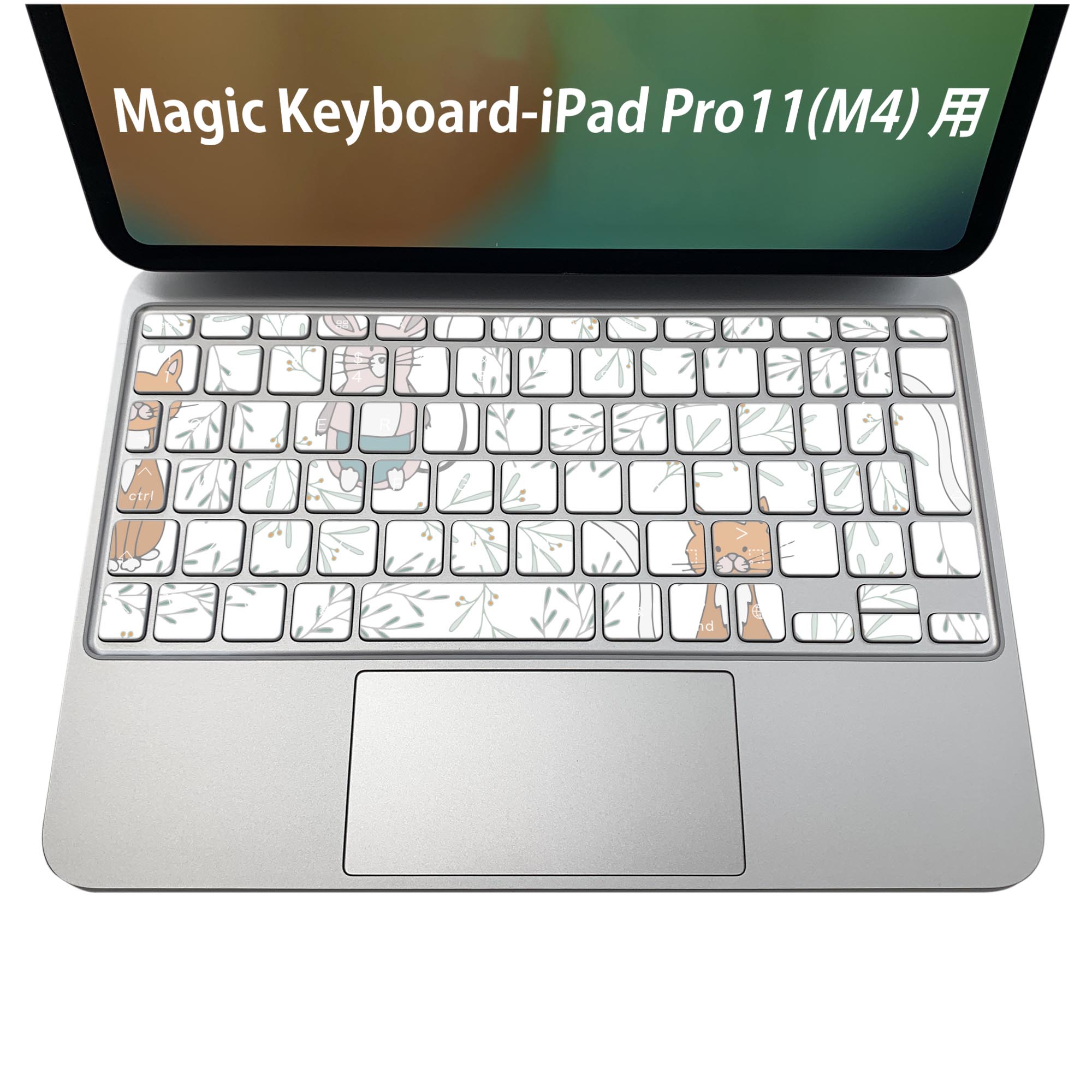 商品特徴・貼るだけでおしゃれに簡単着せ替え、iPadPro11・13（M4）Magic Keyboard KeyTop &nbsp; 全面デザインスキンシール！組み合わせ自由に選べるセット売り！・高精細プリントで写真と遜色がない仕上がり！ ...
