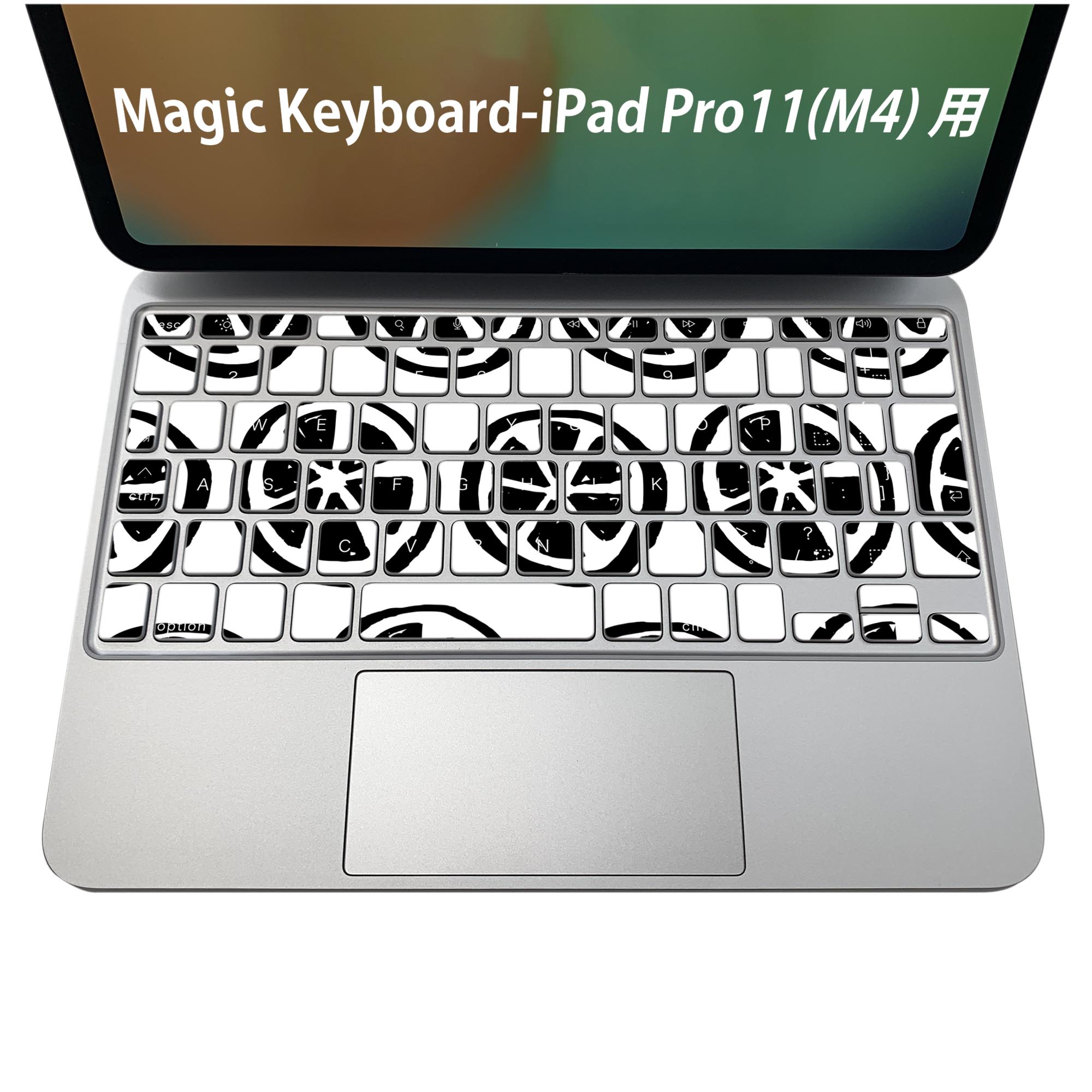 商品特徴・貼るだけでおしゃれに簡単着せ替え、iPadPro11・13（M4）Magic Keyboard KeyTop &nbsp; 全面デザインスキンシール！組み合わせ自由に選べるセット売り！・高精細プリントで写真と遜色がない仕上がり！ ...