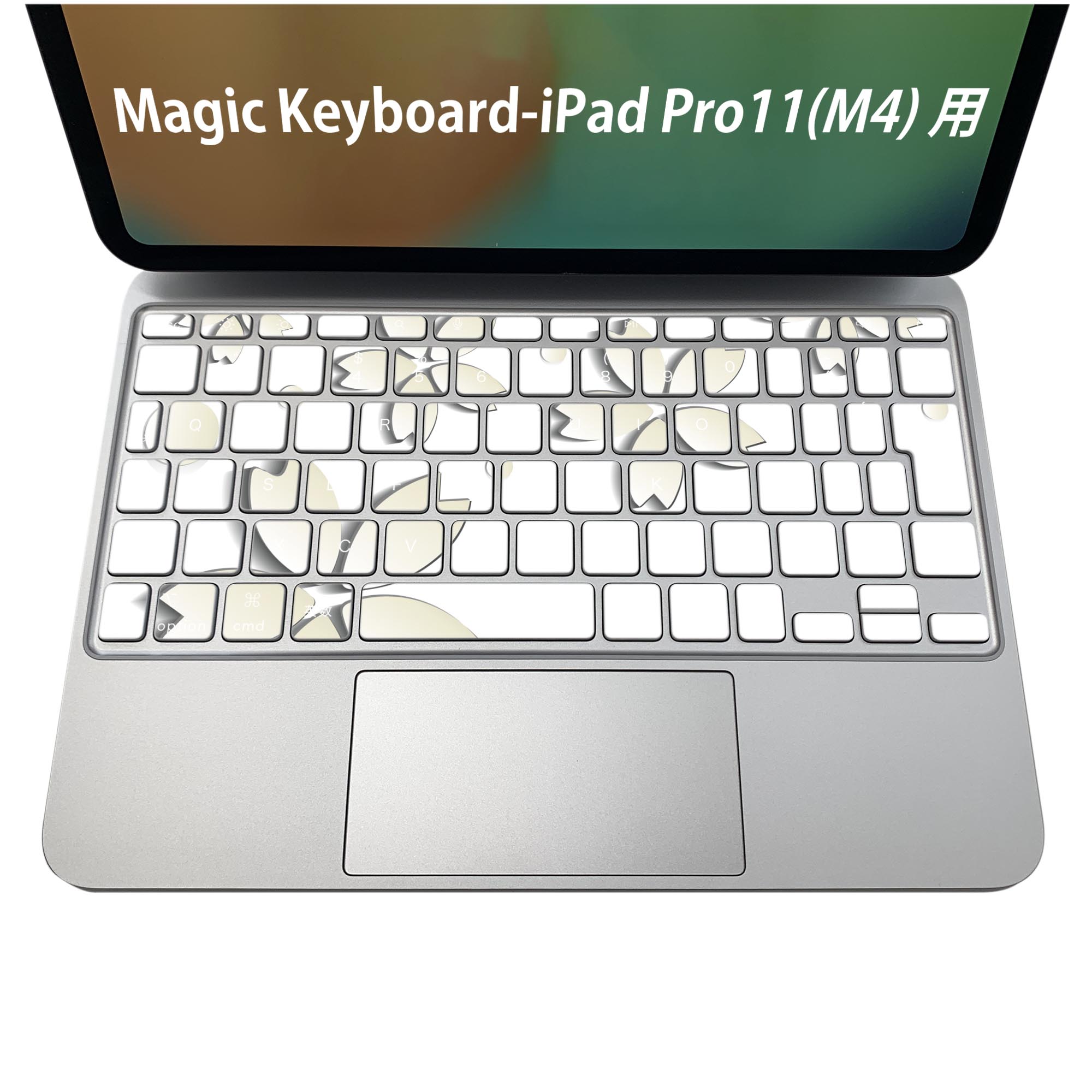 商品特徴・貼るだけでおしゃれに簡単着せ替え、iPadPro11・13（M4）Magic Keyboard KeyTop &nbsp; 全面デザインスキンシール！組み合わせ自由に選べるセット売り！・高精細プリントで写真と遜色がない仕上がり！ ...