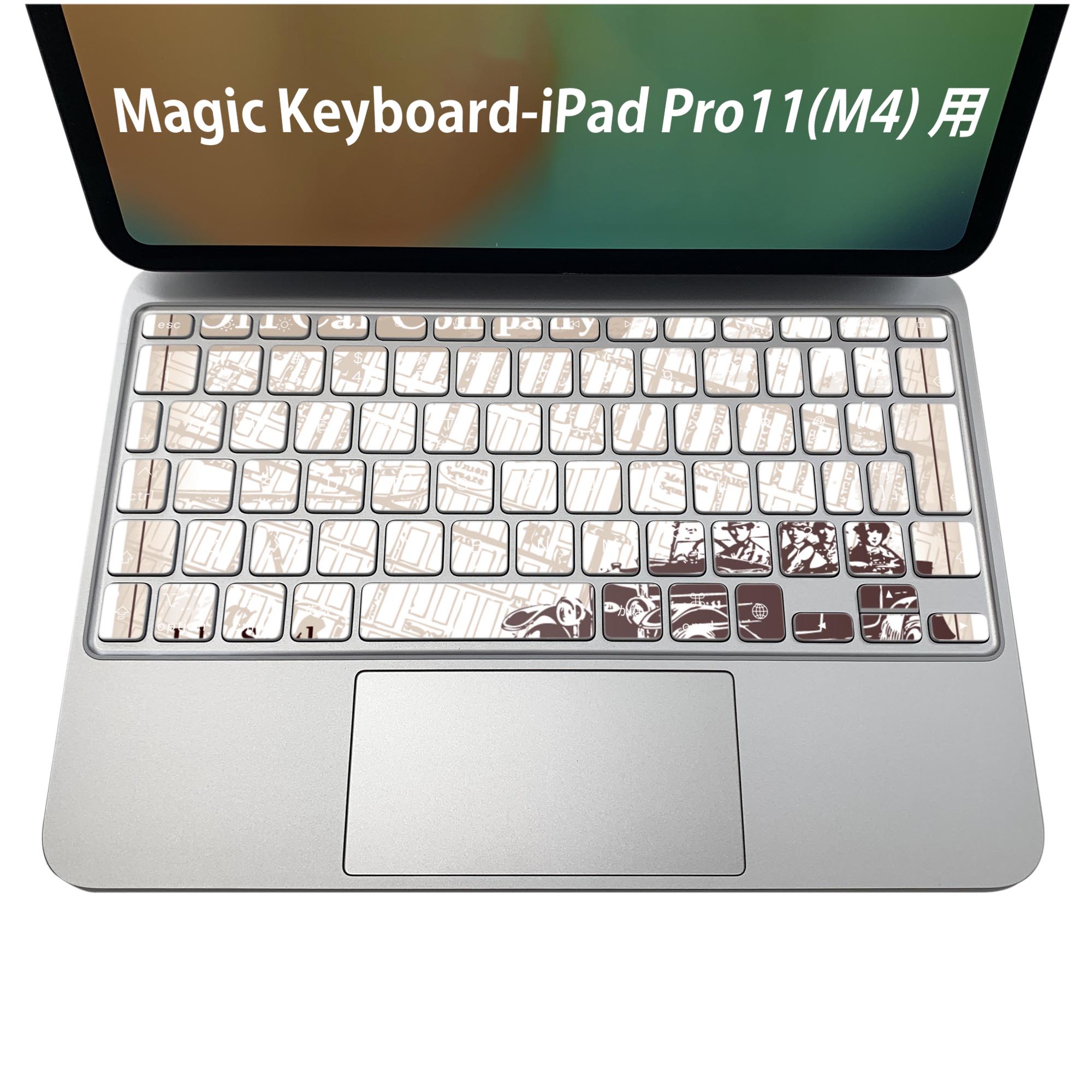 商品特徴・貼るだけでおしゃれに簡単着せ替え、iPadPro11・13（M4）Magic Keyboard KeyTop &nbsp; 全面デザインスキンシール！組み合わせ自由に選べるセット売り！・高精細プリントで写真と遜色がない仕上がり！ ...