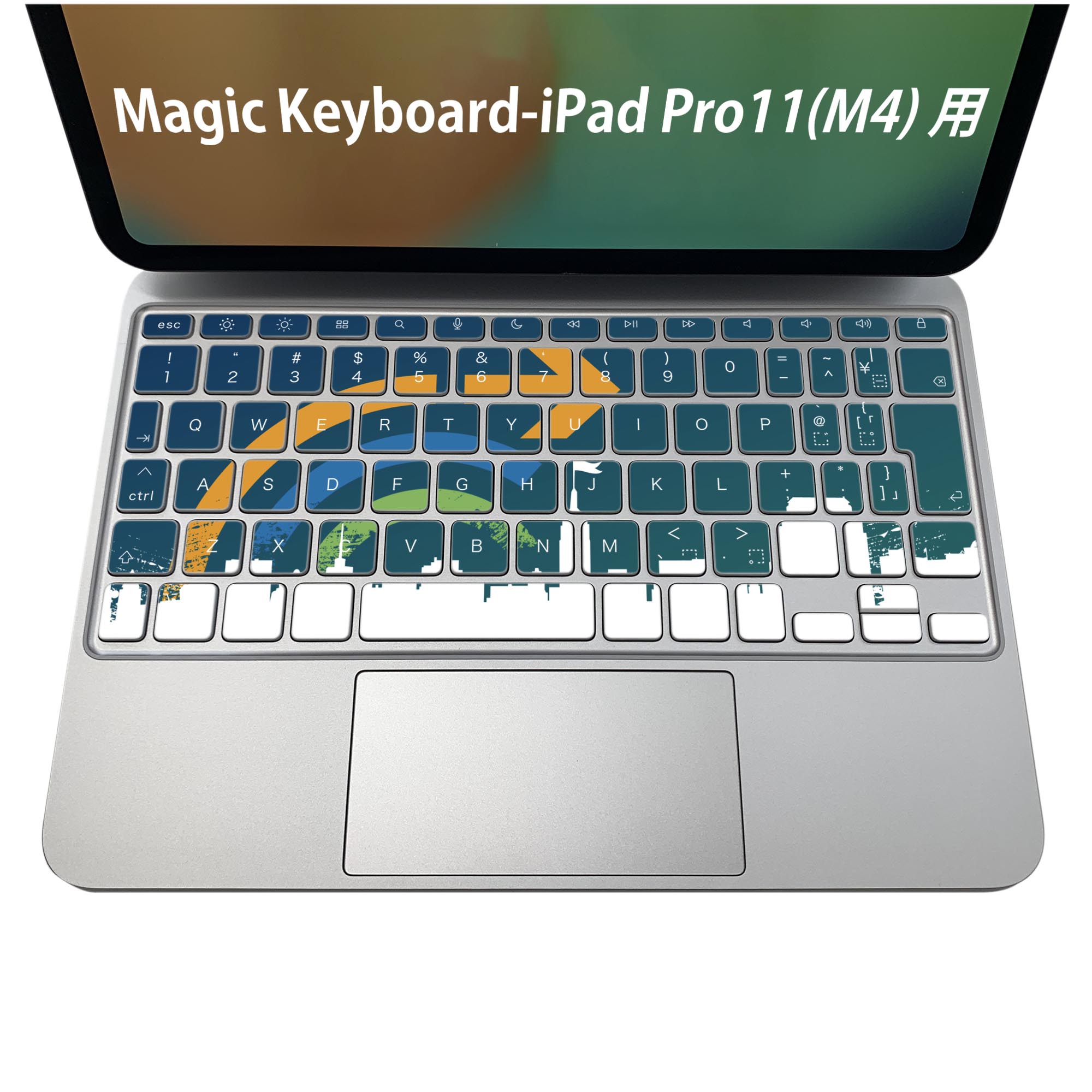 商品特徴・貼るだけでおしゃれに簡単着せ替え、iPadPro11・13（M4）Magic Keyboard KeyTop &nbsp; 全面デザインスキンシール！組み合わせ自由に選べるセット売り！・高精細プリントで写真と遜色がない仕上がり！ ...