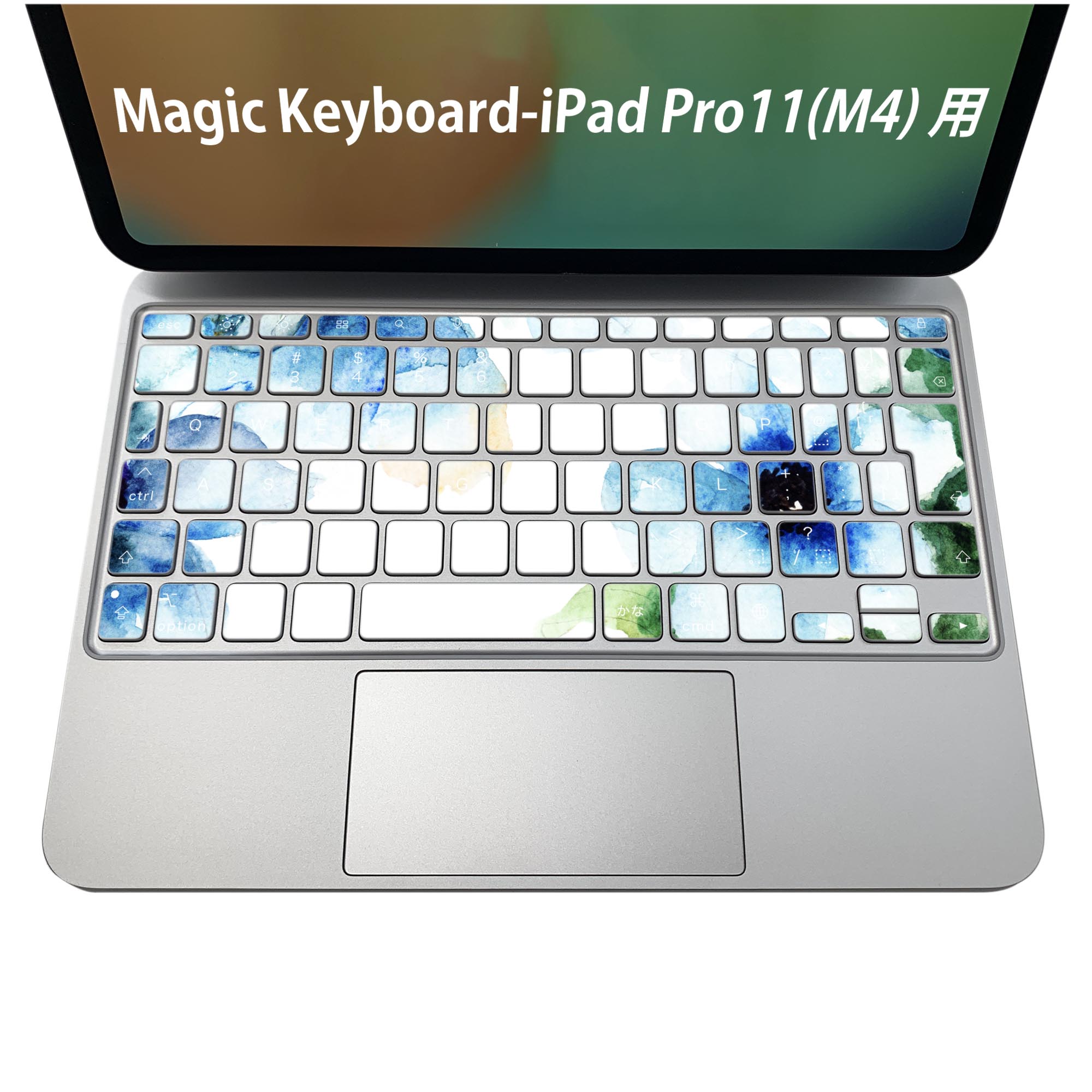 商品特徴・貼るだけでおしゃれに簡単着せ替え、iPadPro11・13（M4）Magic Keyboard KeyTop &nbsp; 全面デザインスキンシール！組み合わせ自由に選べるセット売り！・高精細プリントで写真と遜色がない仕上がり！ ...