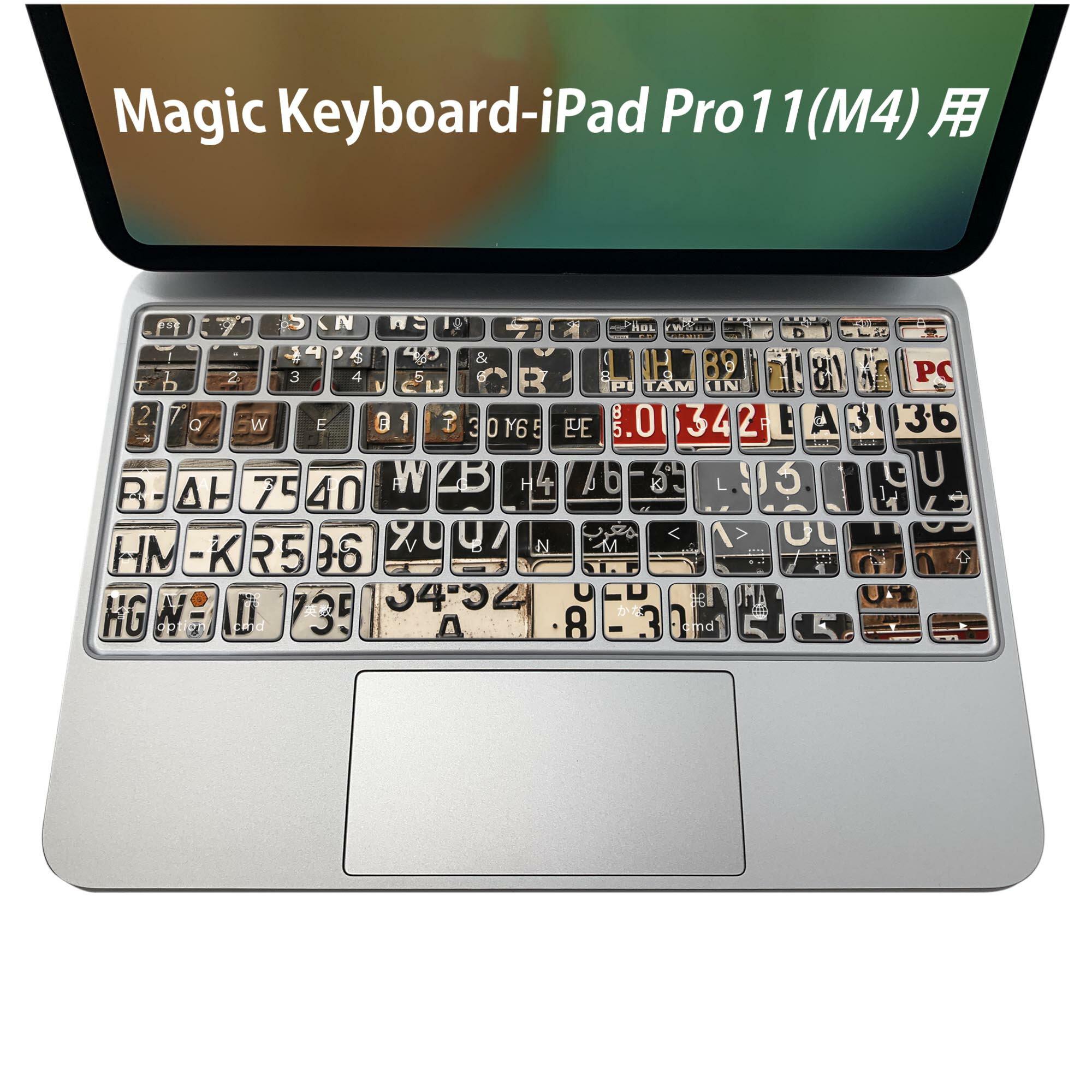 商品特徴・貼るだけでおしゃれに簡単着せ替え、iPadPro11・13（M4）Magic Keyboard KeyTop &nbsp; 全面デザインスキンシール！組み合わせ自由に選べるセット売り！・高精細プリントで写真と遜色がない仕上がり！ ...