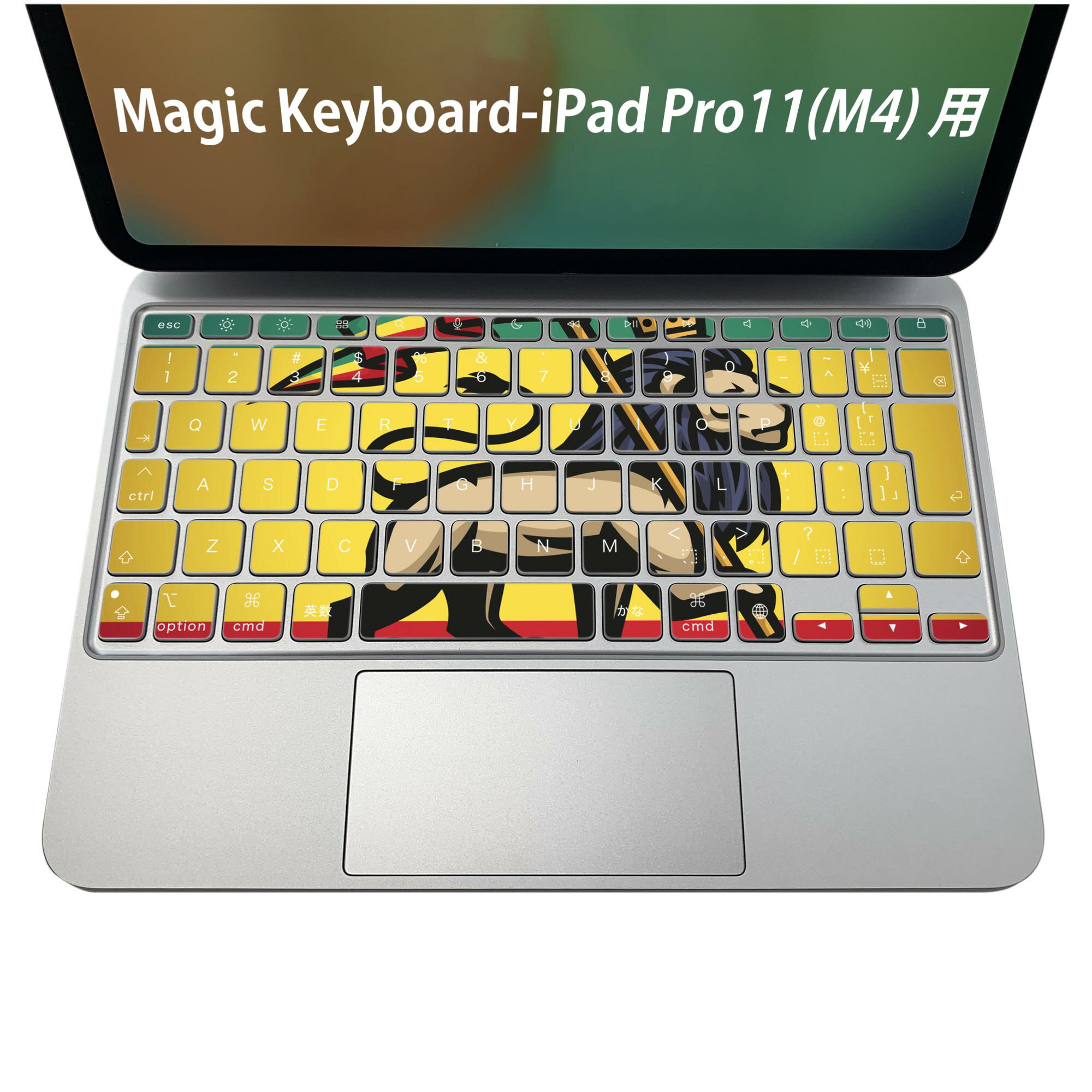 商品特徴・貼るだけでおしゃれに簡単着せ替え、iPadPro11・13（M4）Magic Keyboard KeyTop &nbsp; 全面デザインスキンシール！組み合わせ自由に選べるセット売り！・高精細プリントで写真と遜色がない仕上がり！ ...