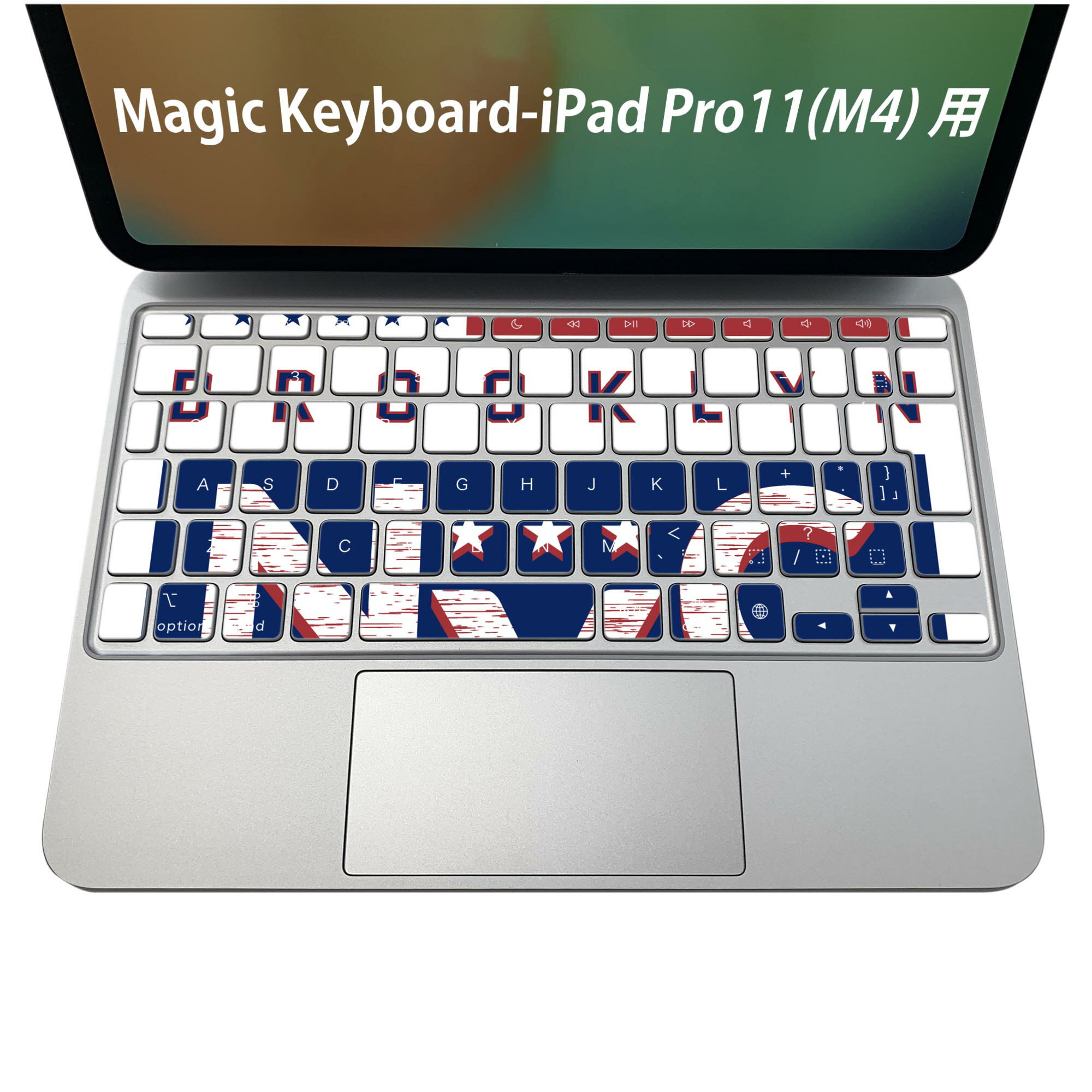 商品特徴・貼るだけでおしゃれに簡単着せ替え、iPadPro11・13（M4）Magic Keyboard KeyTop &nbsp; 全面デザインスキンシール！組み合わせ自由に選べるセット売り！・高精細プリントで写真と遜色がない仕上がり！ ...