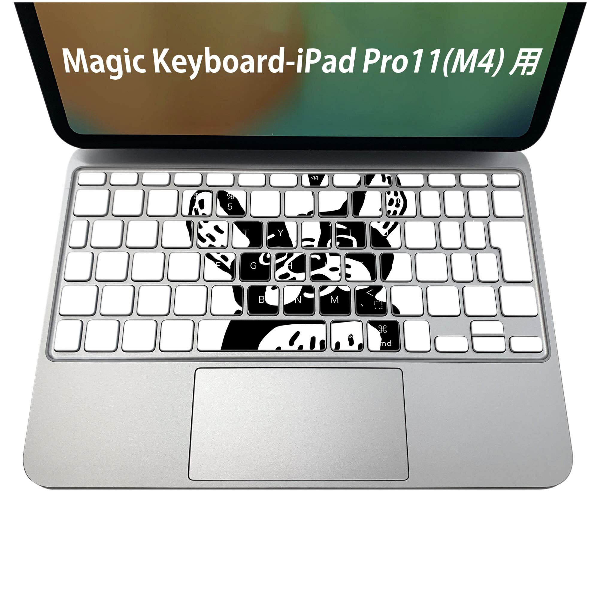 商品特徴・貼るだけでおしゃれに簡単着せ替え、iPadPro11・13（M4）Magic Keyboard KeyTop &nbsp; 全面デザインスキンシール！組み合わせ自由に選べるセット売り！・高精細プリントで写真と遜色がない仕上がり！ ...