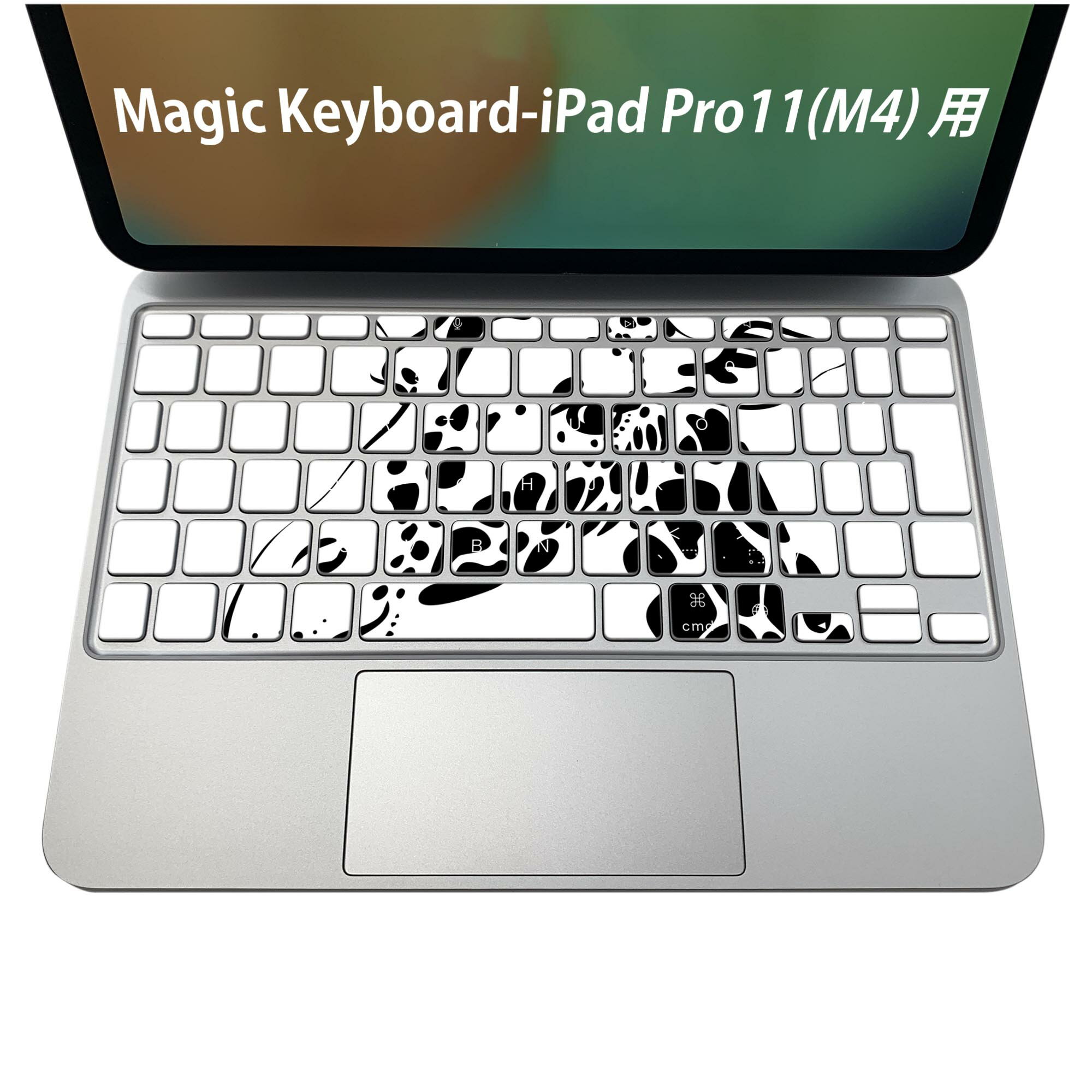 商品特徴・貼るだけでおしゃれに簡単着せ替え、iPadPro11・13（M4）Magic Keyboard KeyTop &nbsp; 全面デザインスキンシール！組み合わせ自由に選べるセット売り！・高精細プリントで写真と遜色がない仕上がり！ ...