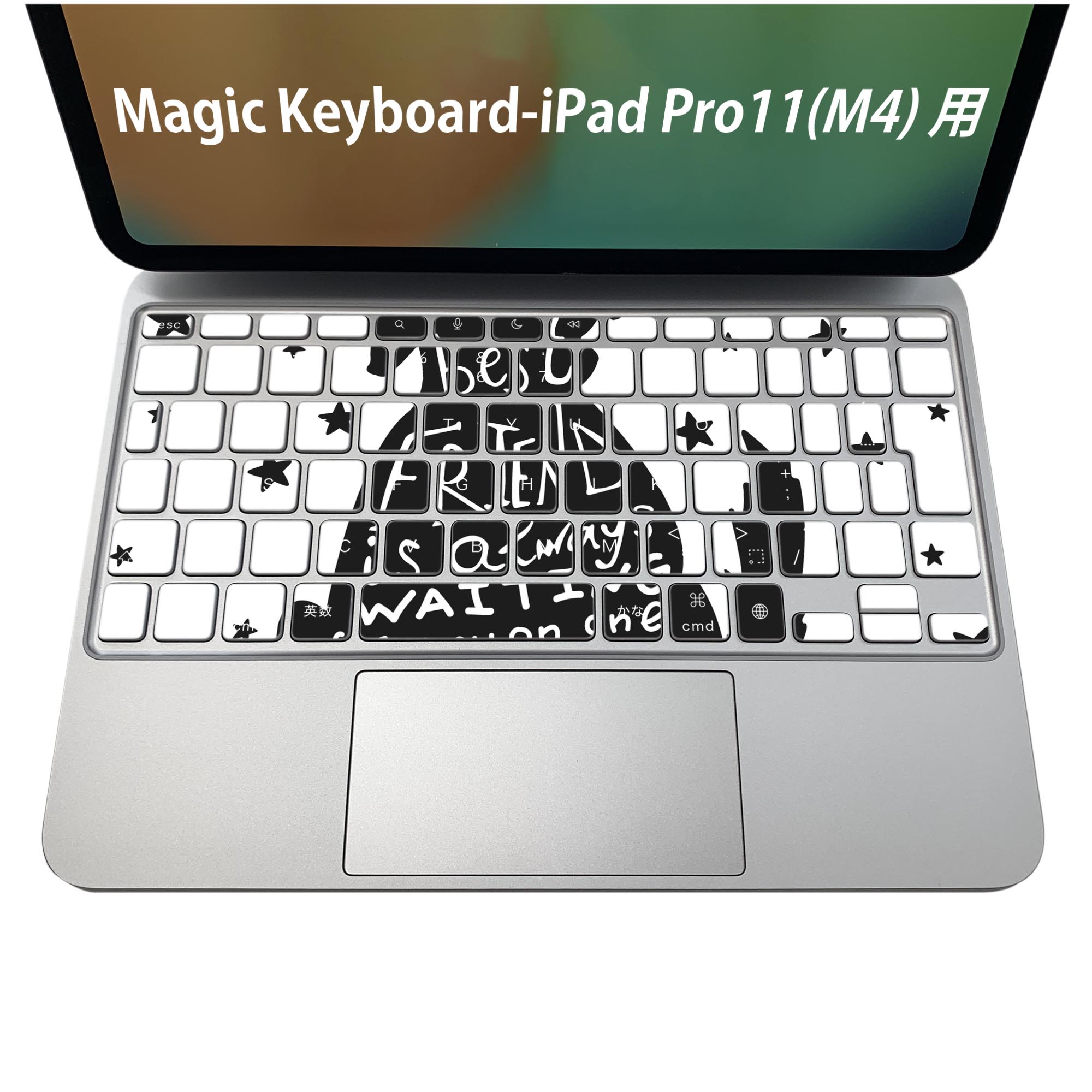 商品特徴・貼るだけでおしゃれに簡単着せ替え、iPadPro11・13（M4）Magic Keyboard KeyTop &nbsp; 全面デザインスキンシール！組み合わせ自由に選べるセット売り！・高精細プリントで写真と遜色がない仕上がり！ ...