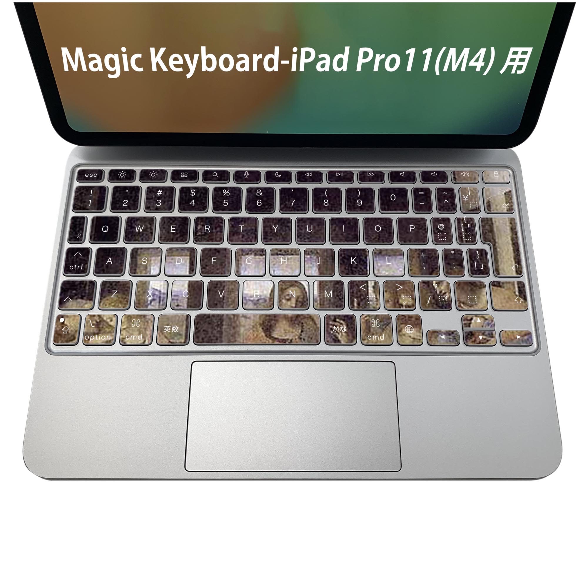 商品特徴・貼るだけでおしゃれに簡単着せ替え、iPadPro11・13（M4）Magic Keyboard KeyTop &nbsp; 全面デザインスキンシール！組み合わせ自由に選べるセット売り！・高精細プリントで写真と遜色がない仕上がり！ ...