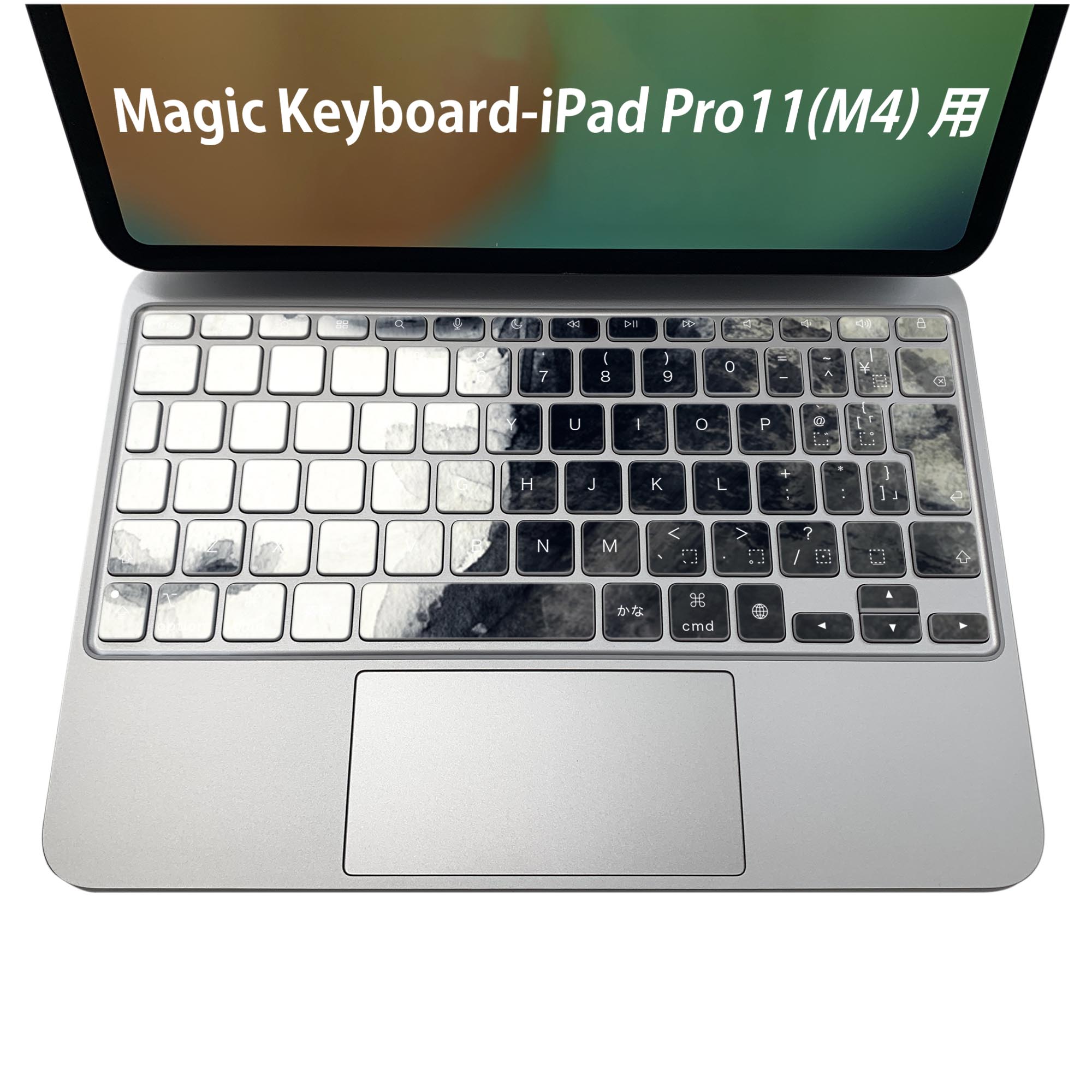 商品特徴・貼るだけでおしゃれに簡単着せ替え、iPadPro11・13（M4）Magic Keyboard KeyTop &nbsp; 全面デザインスキンシール！組み合わせ自由に選べるセット売り！・高精細プリントで写真と遜色がない仕上がり！ ...