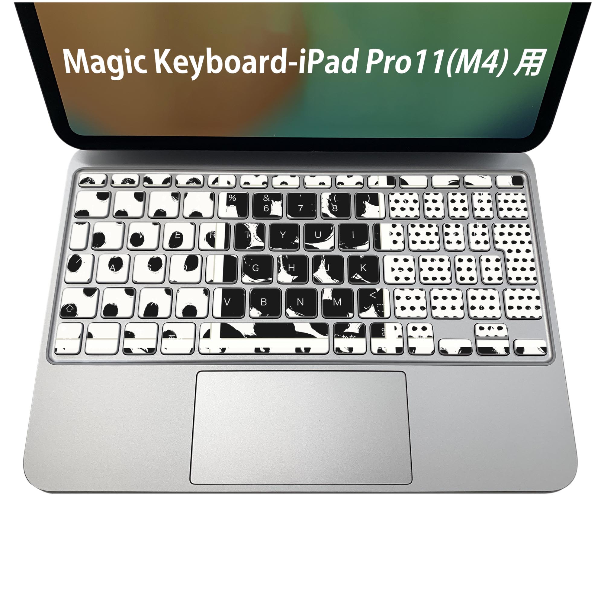商品特徴・貼るだけでおしゃれに簡単着せ替え、iPadPro11・13（M4）Magic Keyboard KeyTop &nbsp; 全面デザインスキンシール！組み合わせ自由に選べるセット売り！・高精細プリントで写真と遜色がない仕上がり！ ...