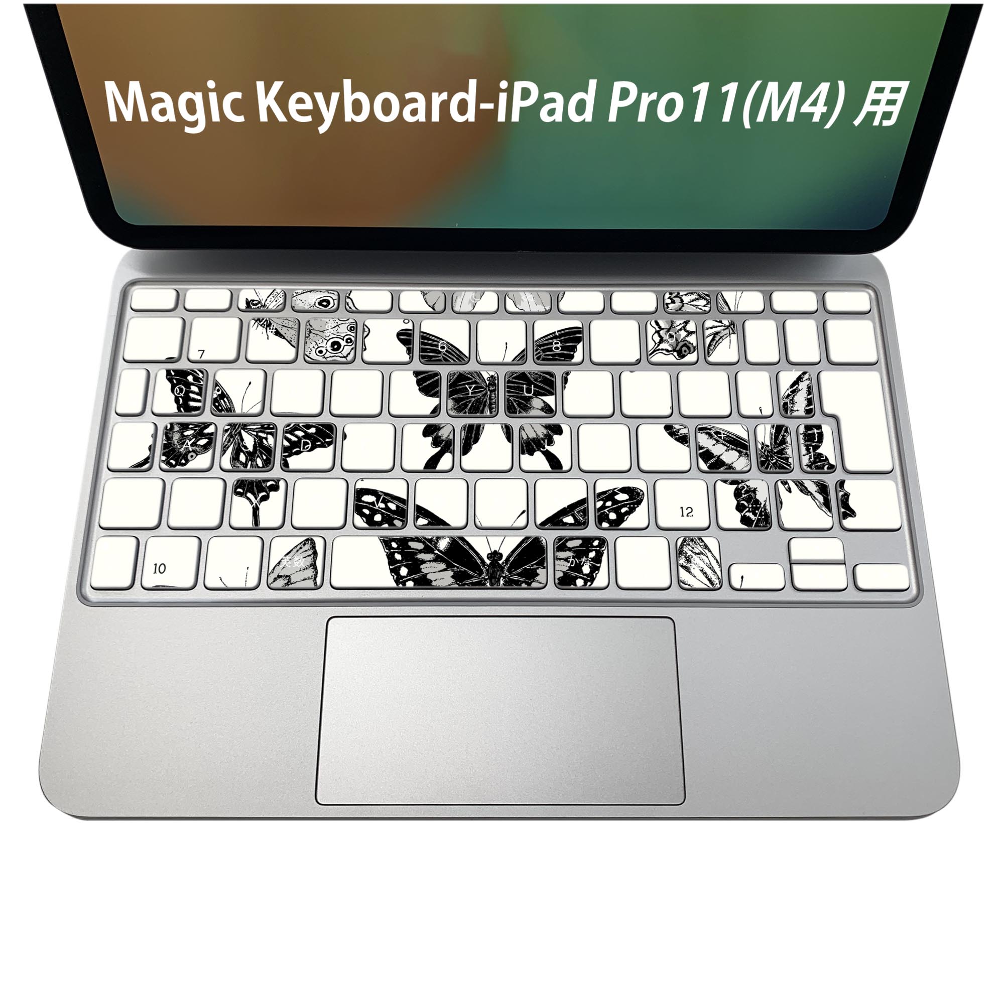 商品特徴・貼るだけでおしゃれに簡単着せ替え、iPadPro11・13（M4）Magic Keyboard KeyTop &nbsp; 全面デザインスキンシール！組み合わせ自由に選べるセット売り！・高精細プリントで写真と遜色がない仕上がり！ ...