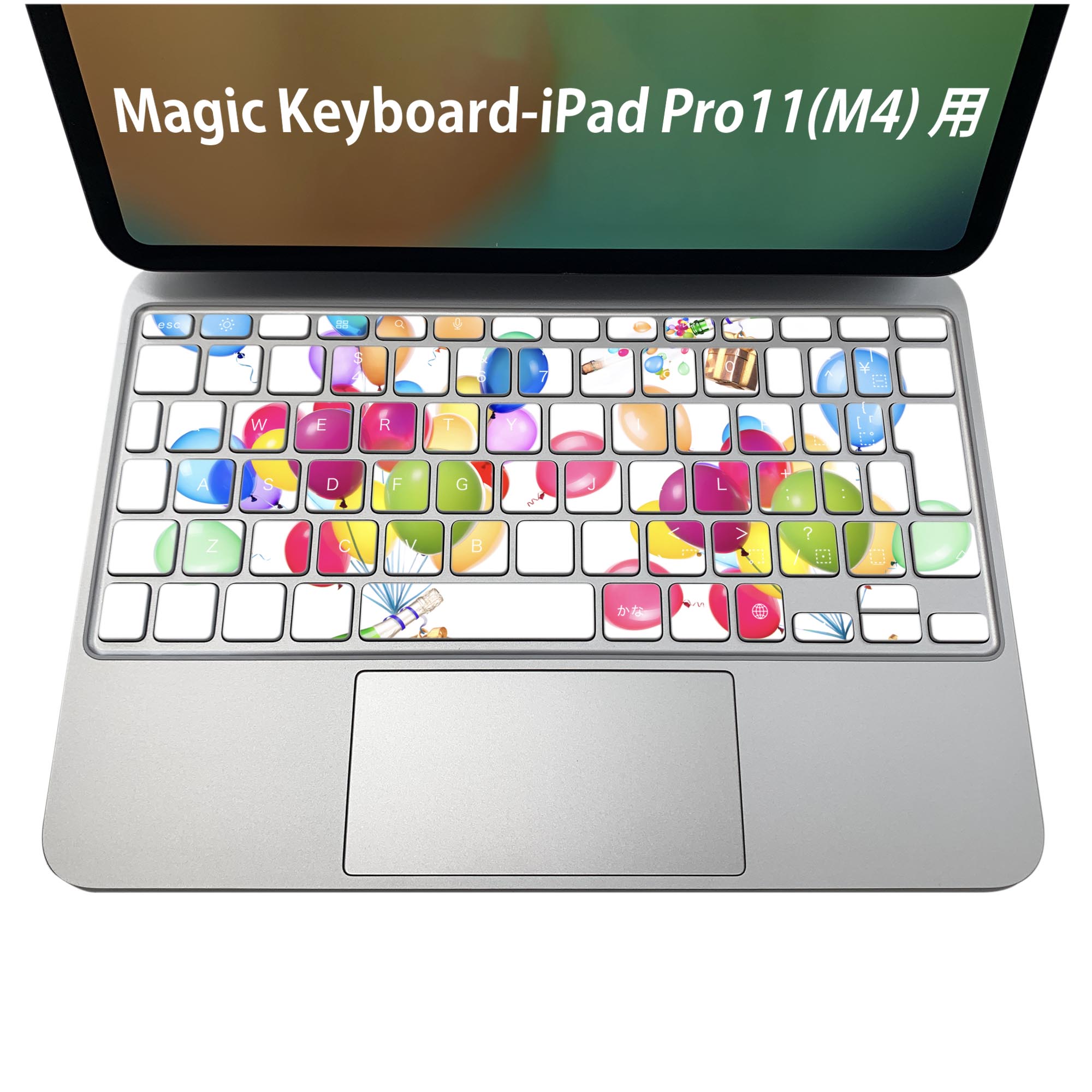 商品特徴・貼るだけでおしゃれに簡単着せ替え、iPadPro11・13（M4）Magic Keyboard KeyTop &nbsp; 全面デザインスキンシール！組み合わせ自由に選べるセット売り！・高精細プリントで写真と遜色がない仕上がり！ ...