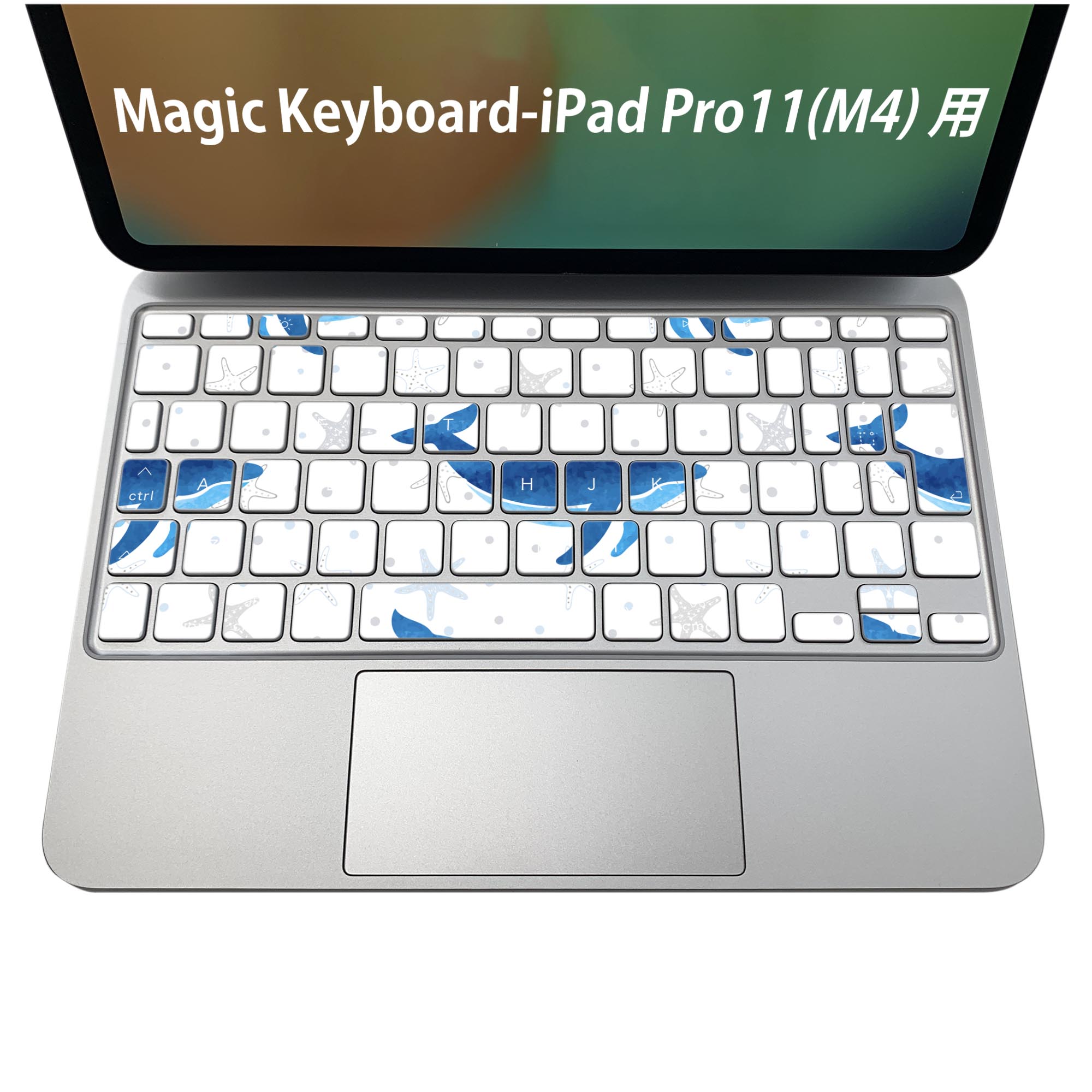 商品特徴・貼るだけでおしゃれに簡単着せ替え、iPadPro11・13（M4）Magic Keyboard KeyTop &nbsp; 全面デザインスキンシール！組み合わせ自由に選べるセット売り！・高精細プリントで写真と遜色がない仕上がり！ ...