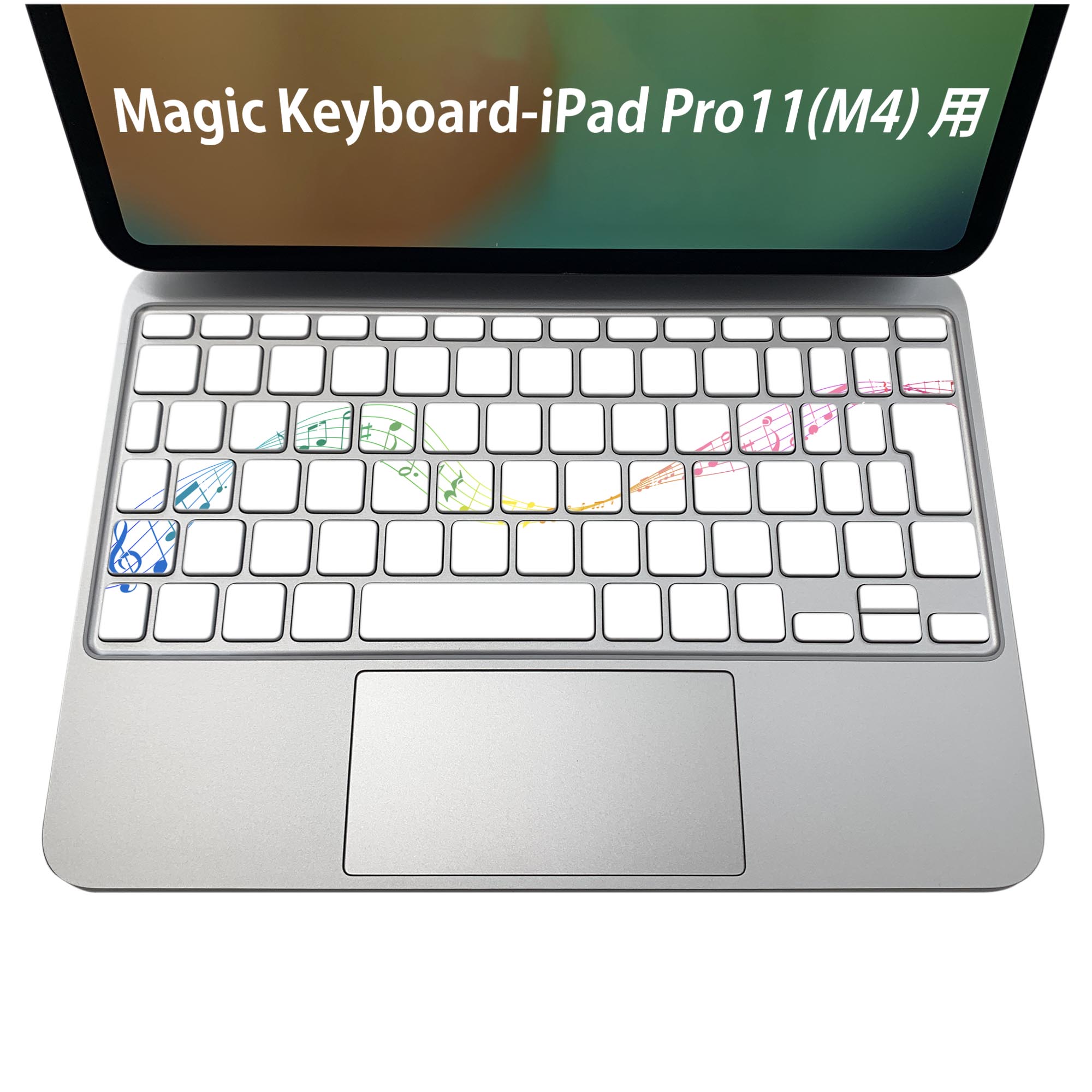 商品特徴・貼るだけでおしゃれに簡単着せ替え、iPadPro11・13（M4）Magic Keyboard KeyTop &nbsp; 全面デザインスキンシール！組み合わせ自由に選べるセット売り！・高精細プリントで写真と遜色がない仕上がり！ ...