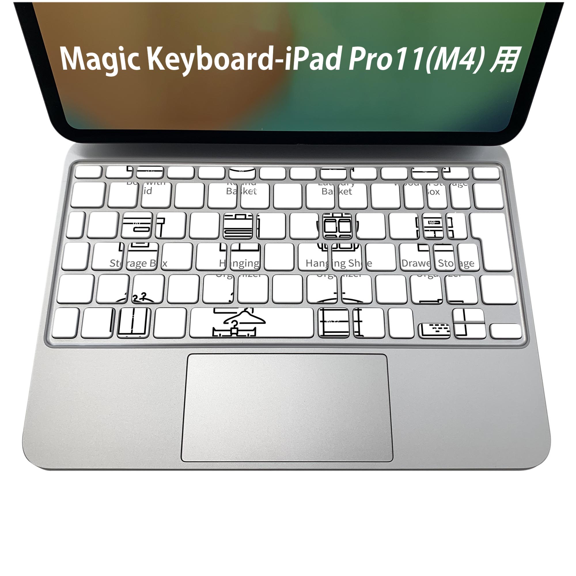 商品特徴・貼るだけでおしゃれに簡単着せ替え、iPadPro11・13（M4）Magic Keyboard KeyTop &nbsp; 全面デザインスキンシール！組み合わせ自由に選べるセット売り！・高精細プリントで写真と遜色がない仕上がり！ ...