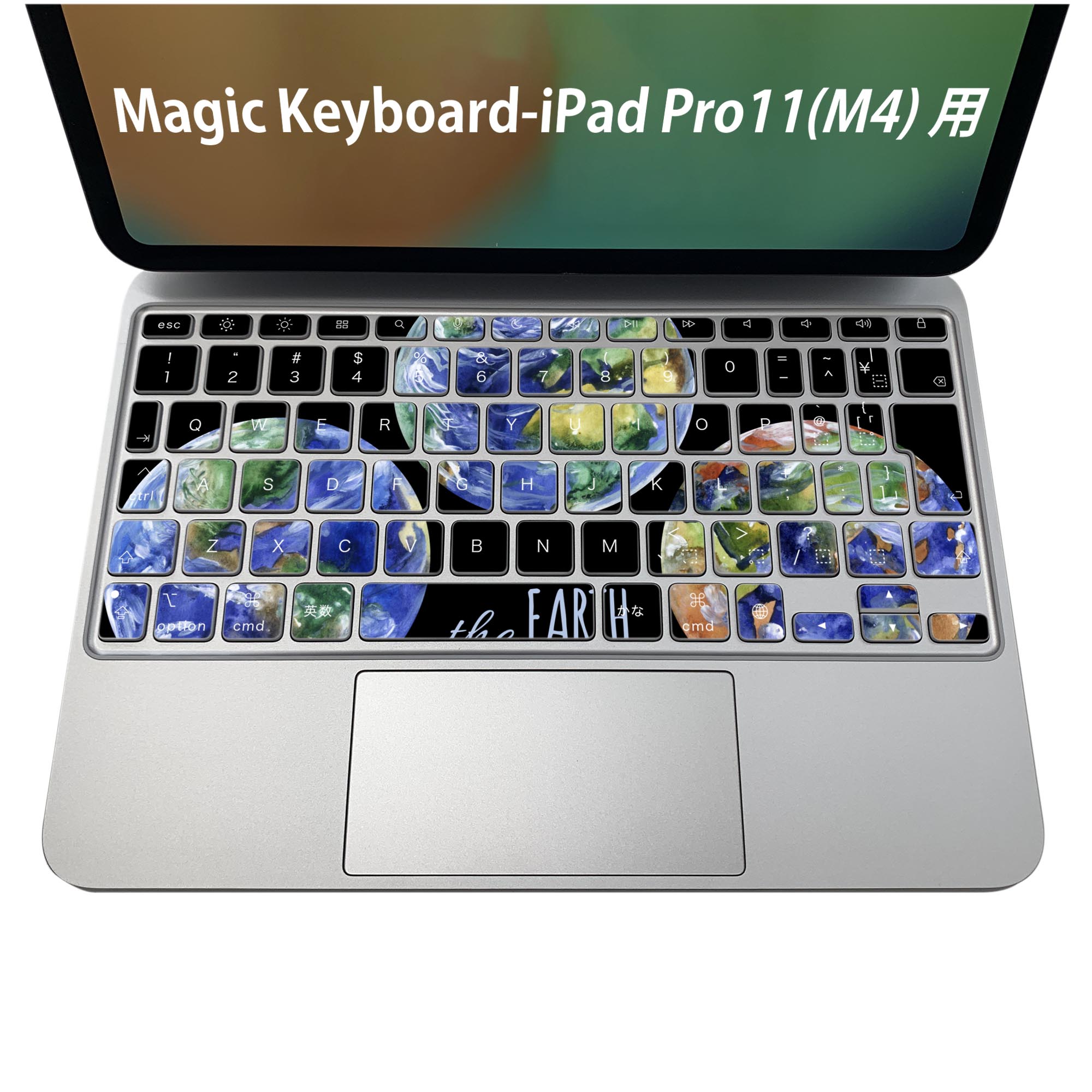 商品特徴・貼るだけでおしゃれに簡単着せ替え、iPadPro11・13（M4）Magic Keyboard KeyTop &nbsp; 全面デザインスキンシール！組み合わせ自由に選べるセット売り！・高精細プリントで写真と遜色がない仕上がり！ ...