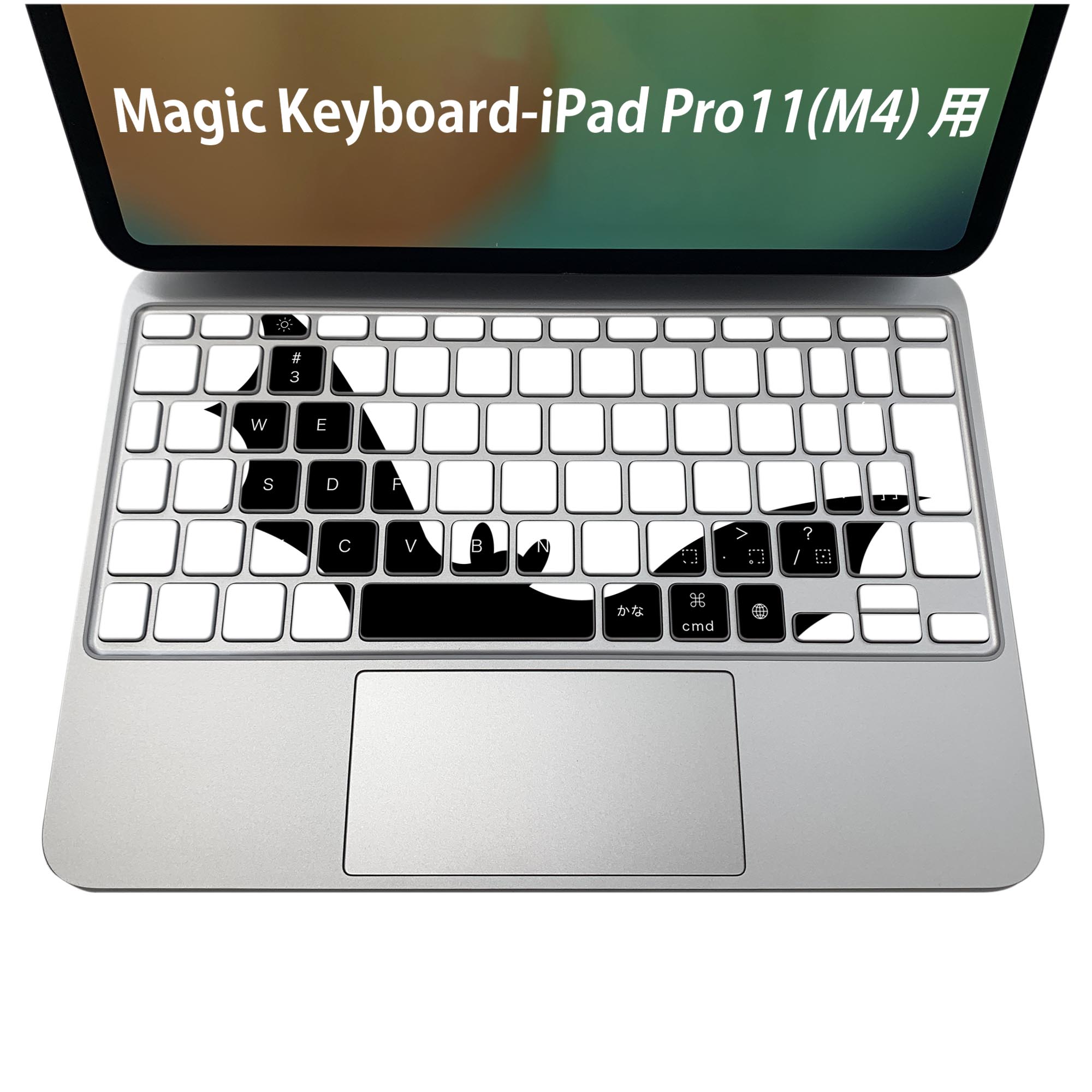 商品特徴・貼るだけでおしゃれに簡単着せ替え、iPadPro11・13（M4）Magic Keyboard KeyTop &nbsp; 全面デザインスキンシール！組み合わせ自由に選べるセット売り！・高精細プリントで写真と遜色がない仕上がり！ ...