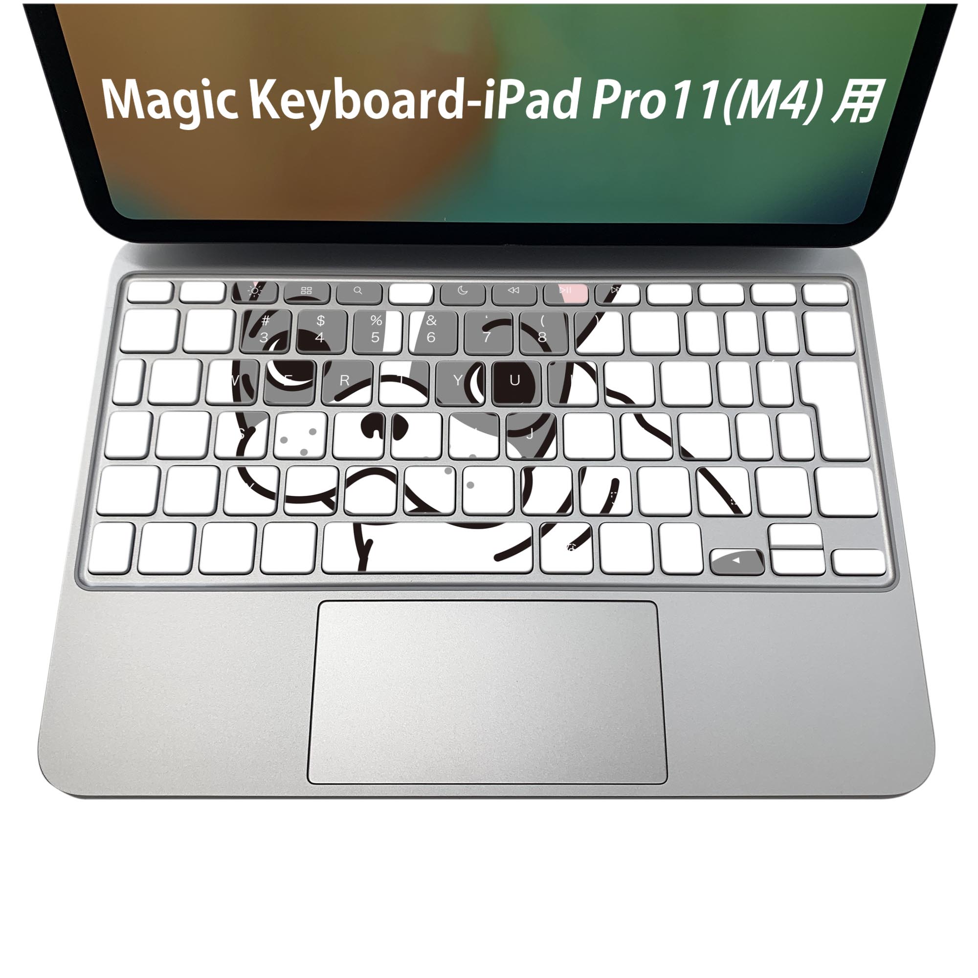 商品特徴・貼るだけでおしゃれに簡単着せ替え、iPadPro11・13（M4）Magic Keyboard KeyTop &nbsp; 全面デザインスキンシール！組み合わせ自由に選べるセット売り！・高精細プリントで写真と遜色がない仕上がり！ ...