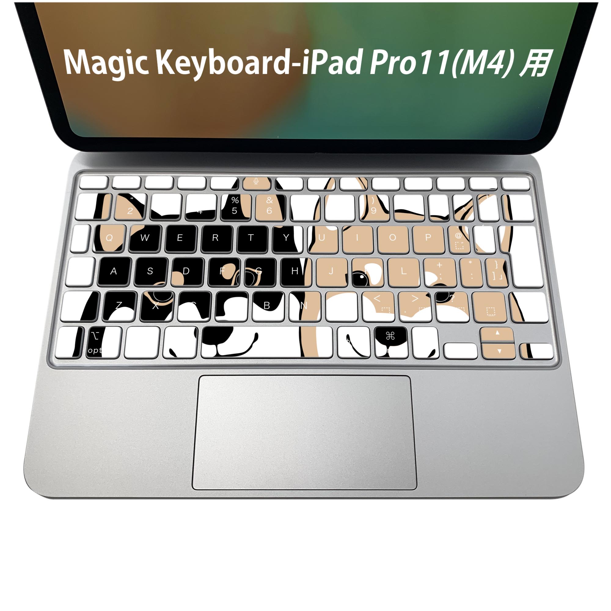 商品特徴・貼るだけでおしゃれに簡単着せ替え、iPadPro11・13（M4）Magic Keyboard KeyTop &nbsp; 全面デザインスキンシール！組み合わせ自由に選べるセット売り！・高精細プリントで写真と遜色がない仕上がり！ ...