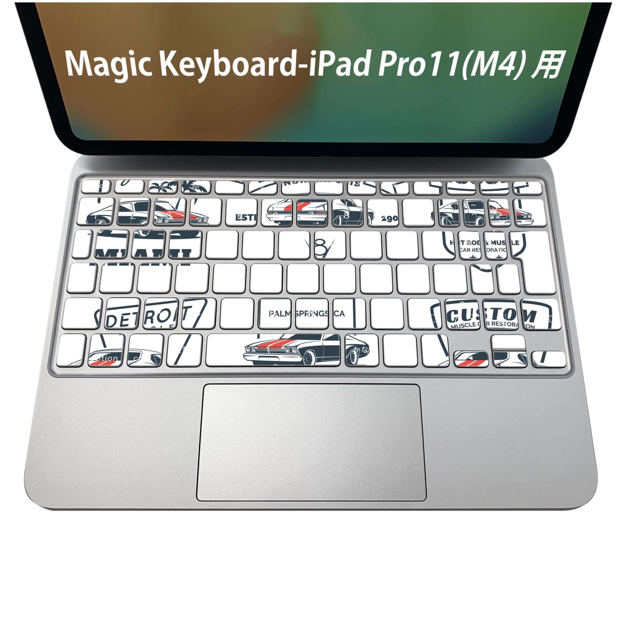 商品特徴・貼るだけでおしゃれに簡単着せ替え、iPadPro11・13（M4）Magic Keyboard KeyTop &nbsp; 全面デザインスキンシール！組み合わせ自由に選べるセット売り！・高精細プリントで写真と遜色がない仕上がり！ ...