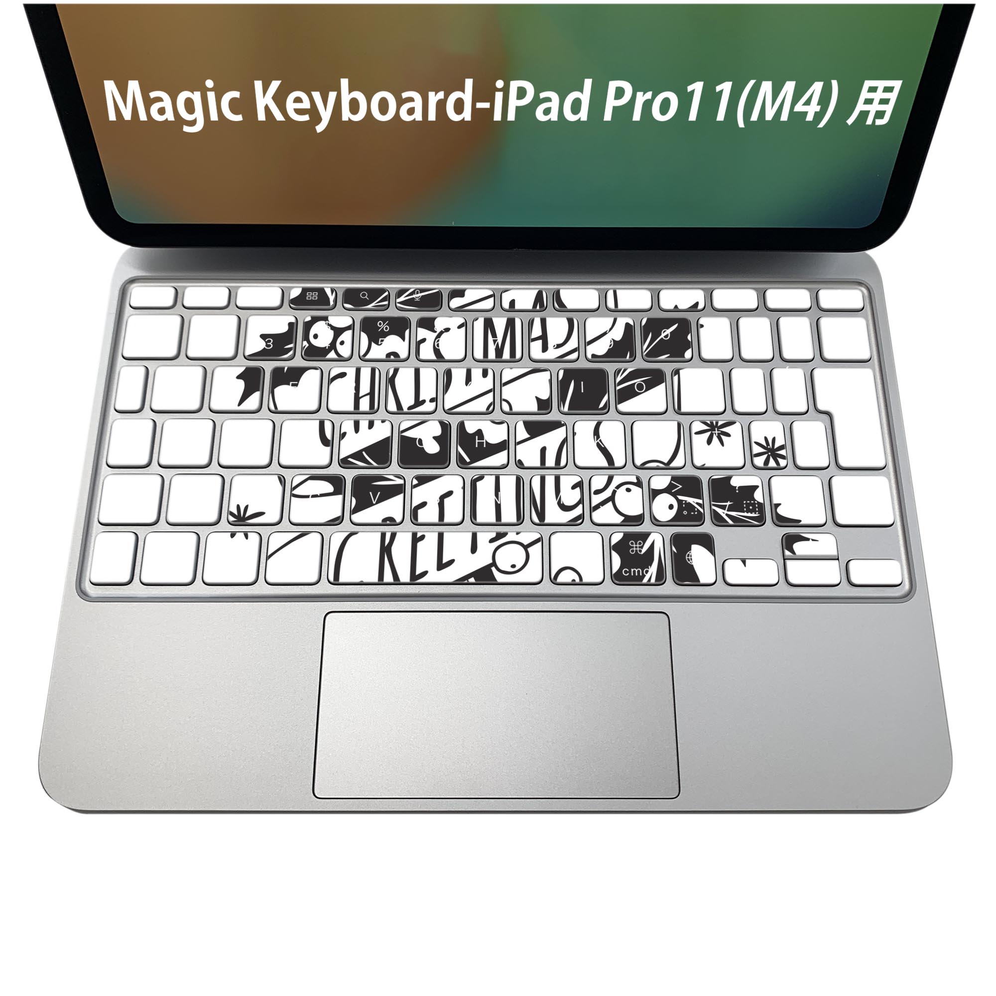 商品特徴・貼るだけでおしゃれに簡単着せ替え、iPadPro11・13（M4）Magic Keyboard KeyTop &nbsp; 全面デザインスキンシール！組み合わせ自由に選べるセット売り！・高精細プリントで写真と遜色がない仕上がり！ ...