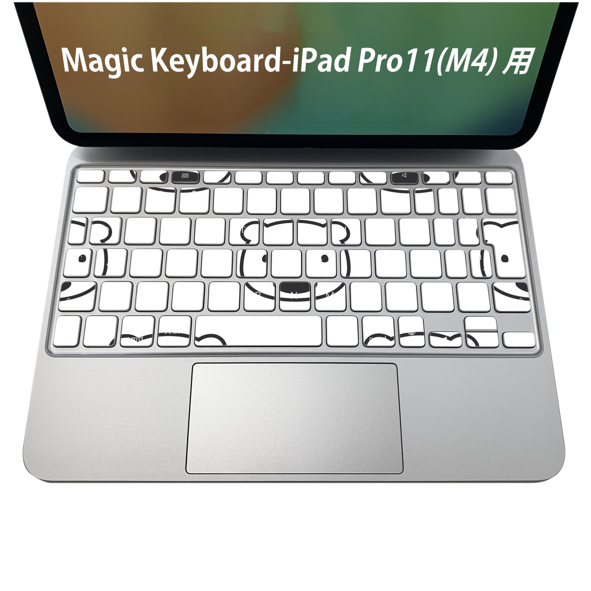 商品特徴・貼るだけでおしゃれに簡単着せ替え、iPadPro11・13（M4）Magic Keyboard KeyTop &nbsp; 全面デザインスキンシール！組み合わせ自由に選べるセット売り！・高精細プリントで写真と遜色がない仕上がり！ ...