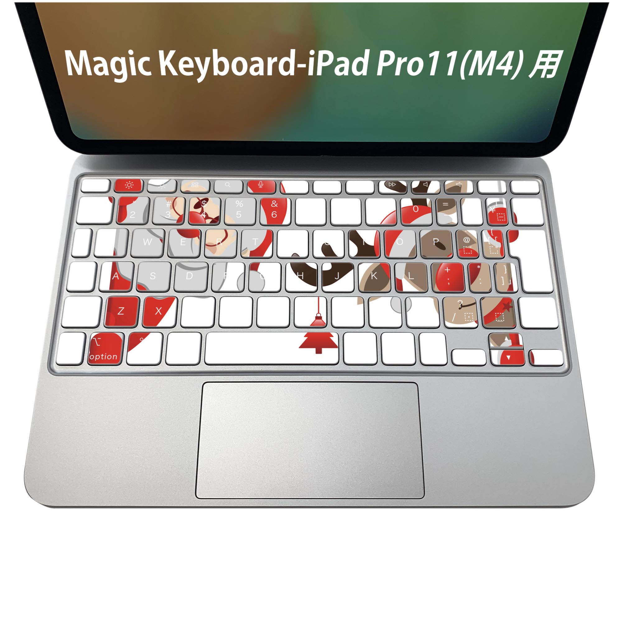 商品特徴・貼るだけでおしゃれに簡単着せ替え、iPadPro11・13（M4）Magic Keyboard KeyTop &nbsp; 全面デザインスキンシール！組み合わせ自由に選べるセット売り！・高精細プリントで写真と遜色がない仕上がり！ ...