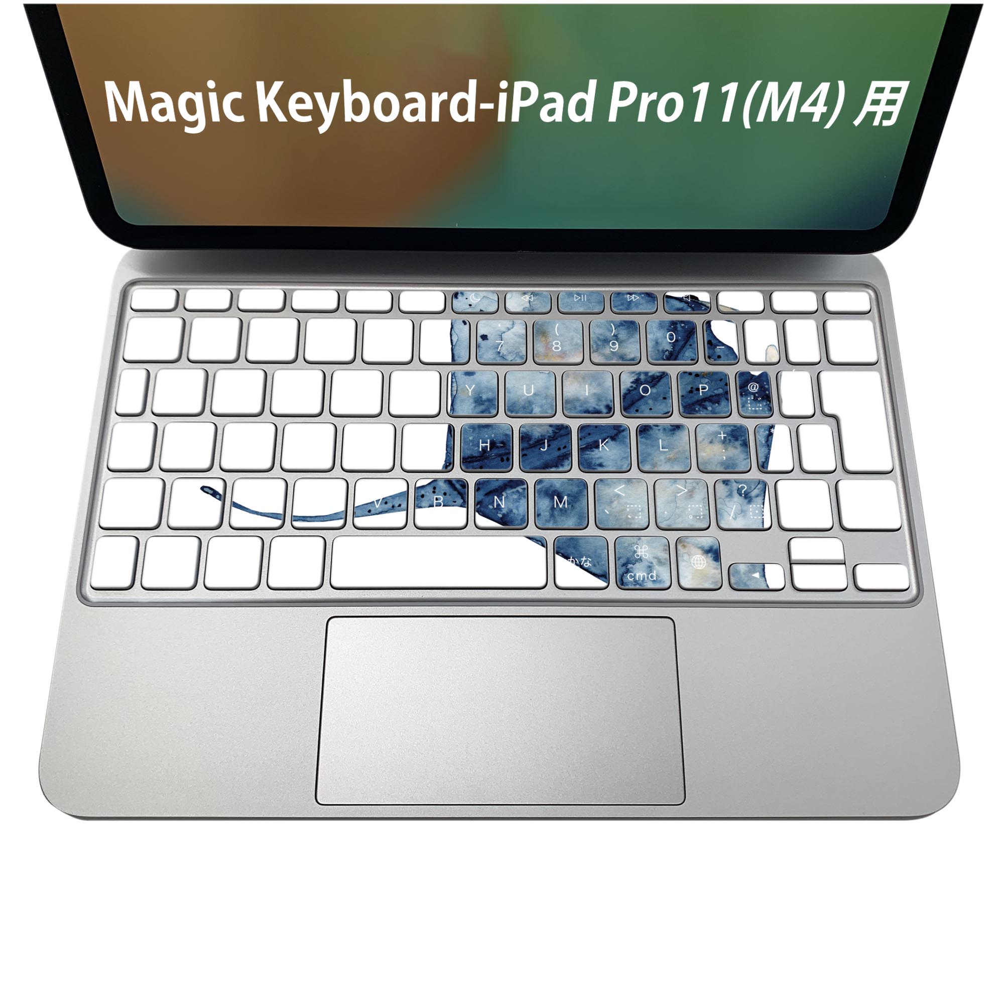 商品特徴・貼るだけでおしゃれに簡単着せ替え、iPadPro11・13（M4）Magic Keyboard KeyTop &nbsp; 全面デザインスキンシール！組み合わせ自由に選べるセット売り！・高精細プリントで写真と遜色がない仕上がり！ ...