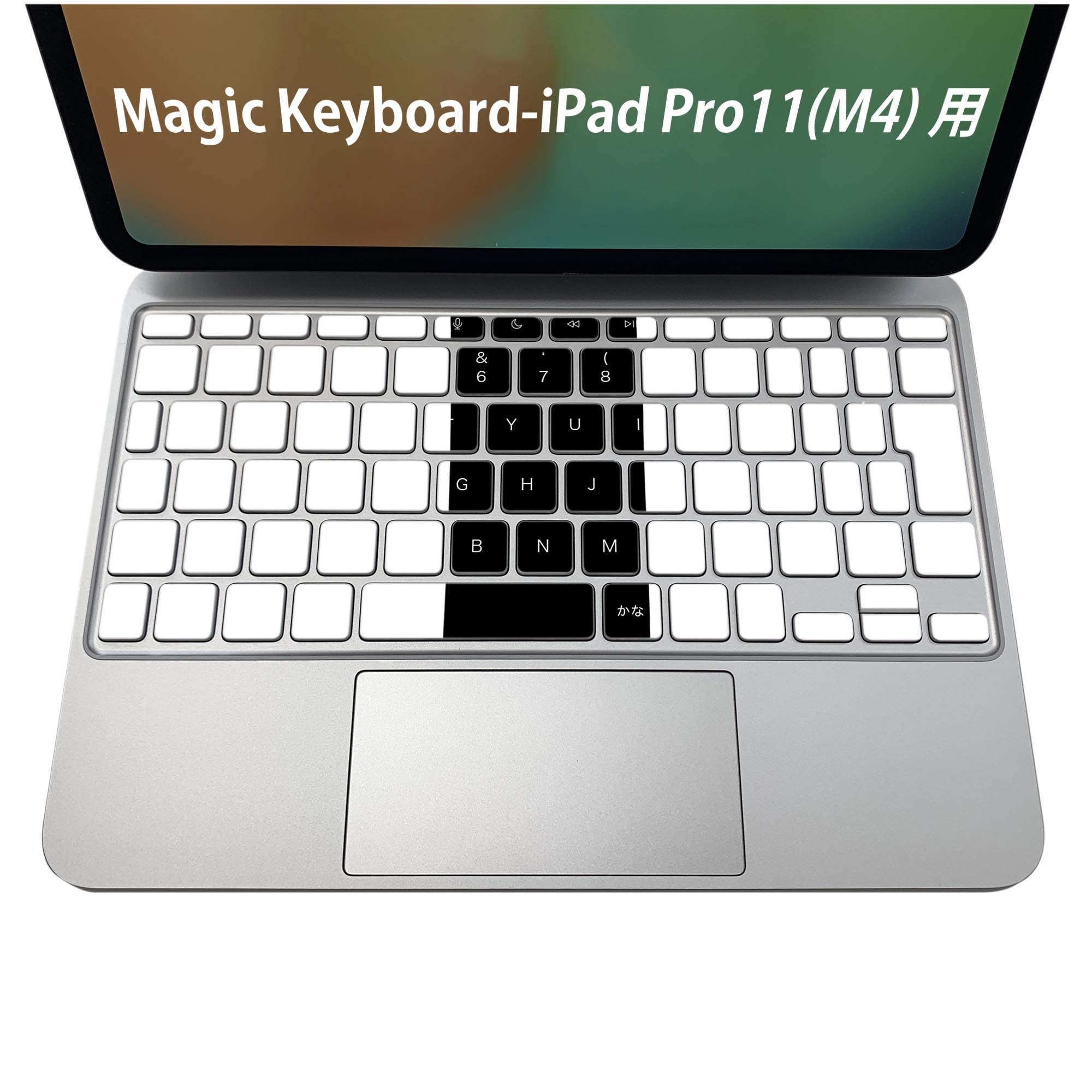 商品特徴・貼るだけでおしゃれに簡単着せ替え、iPadPro11・13（M4）Magic Keyboard KeyTop &nbsp; 全面デザインスキンシール！組み合わせ自由に選べるセット売り！・高精細プリントで写真と遜色がない仕上がり！ ...