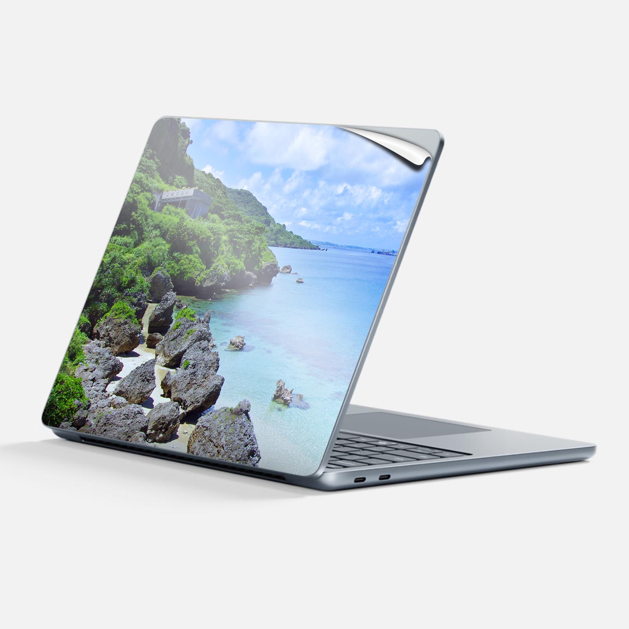 商品特徴・貼るだけでかんたん着せ替え、Surfac Laptop(第7世代) 13インチ 共通対応デザインスキンシール・高精細プリントで写真と遜色のない仕上がり！半光沢シートでしっとりツヤのある表現力・ちょっとしたすり傷からSurface本...