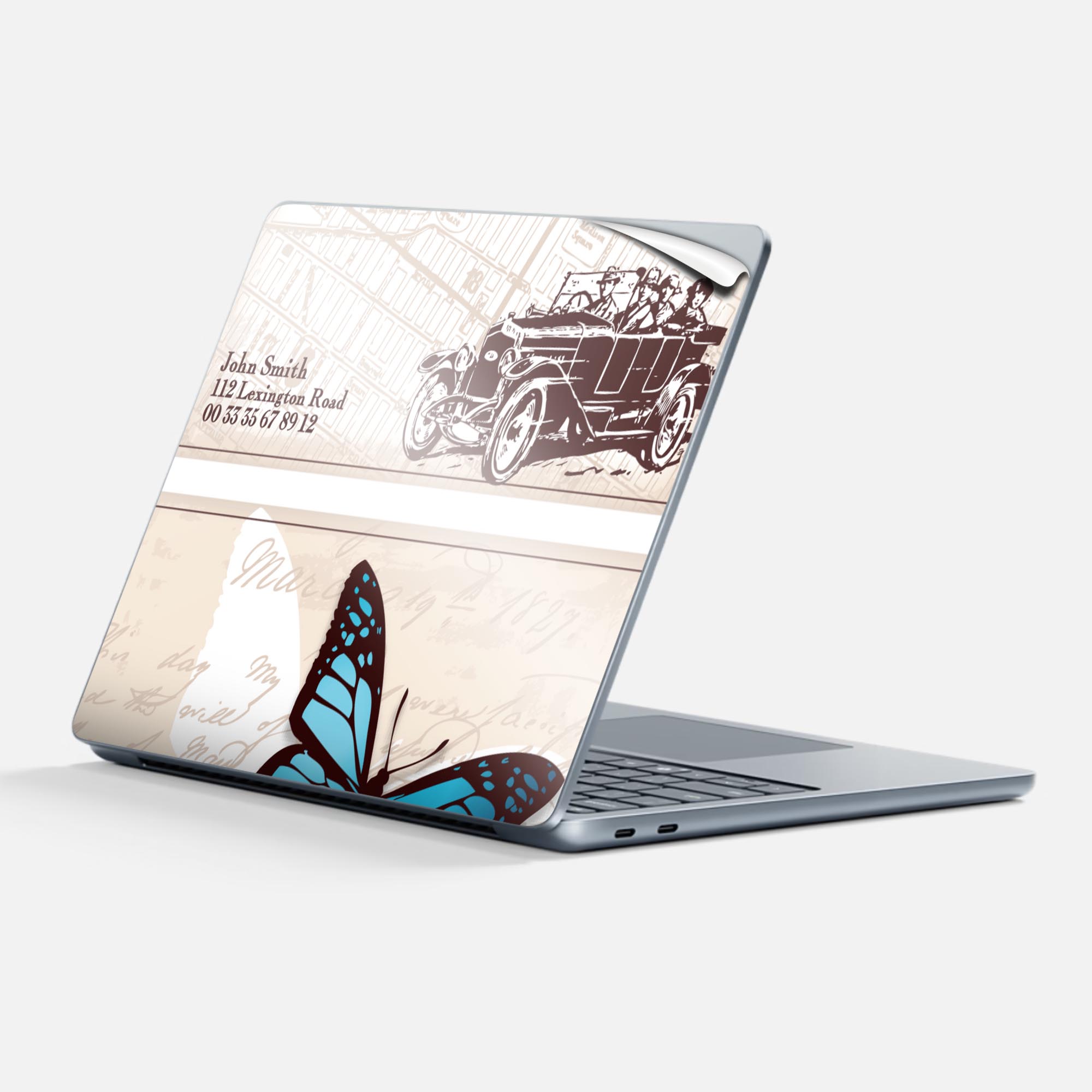 商品特徴・貼るだけでかんたん着せ替え、Surfac Laptop(第7世代) 13インチ 共通対応デザインスキンシール・高精細プリントで写真と遜色のない仕上がり！半光沢シートでしっとりツヤのある表現力・ちょっとしたすり傷からSurface本...