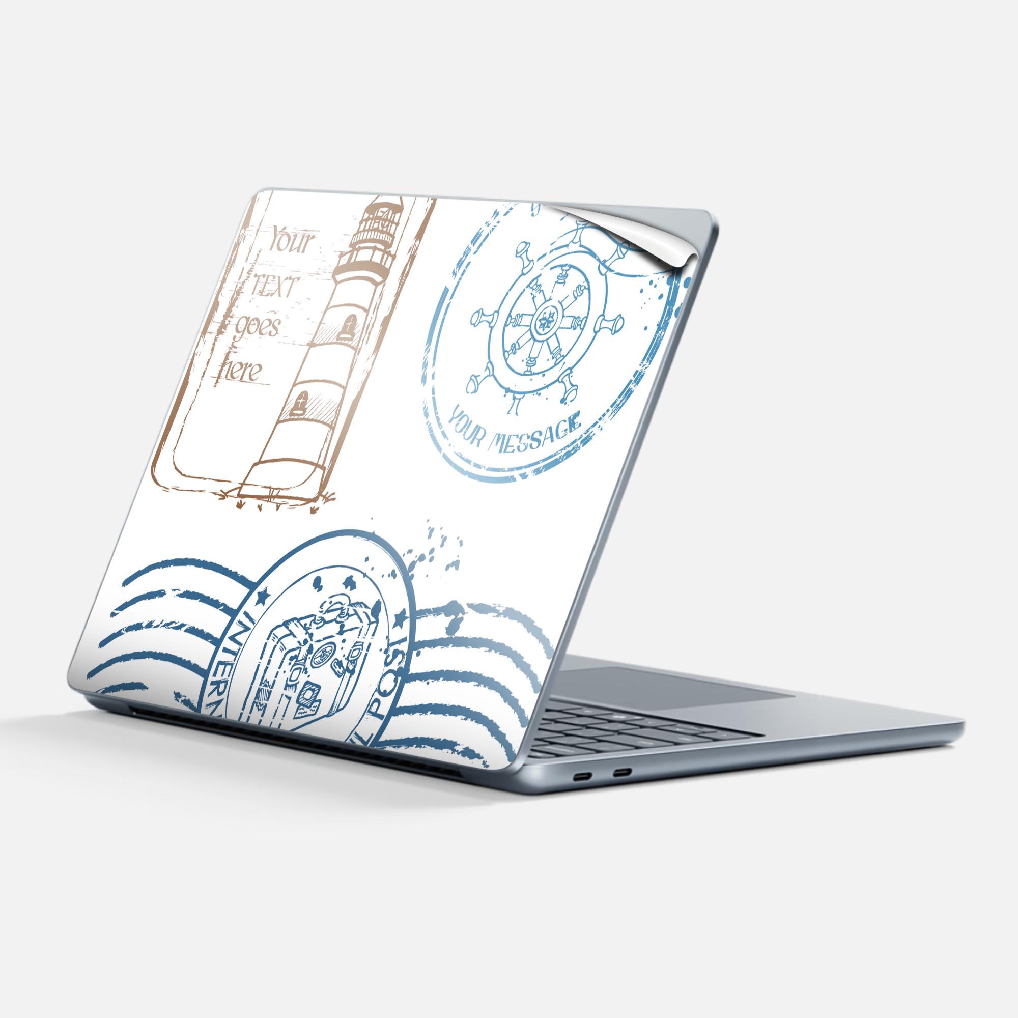 商品特徴・貼るだけでかんたん着せ替え、Surfac Laptop(第7世代) 13インチ 共通対応デザインスキンシール・高精細プリントで写真と遜色のない仕上がり！半光沢シートでしっとりツヤのある表現力・ちょっとしたすり傷からSurface本...