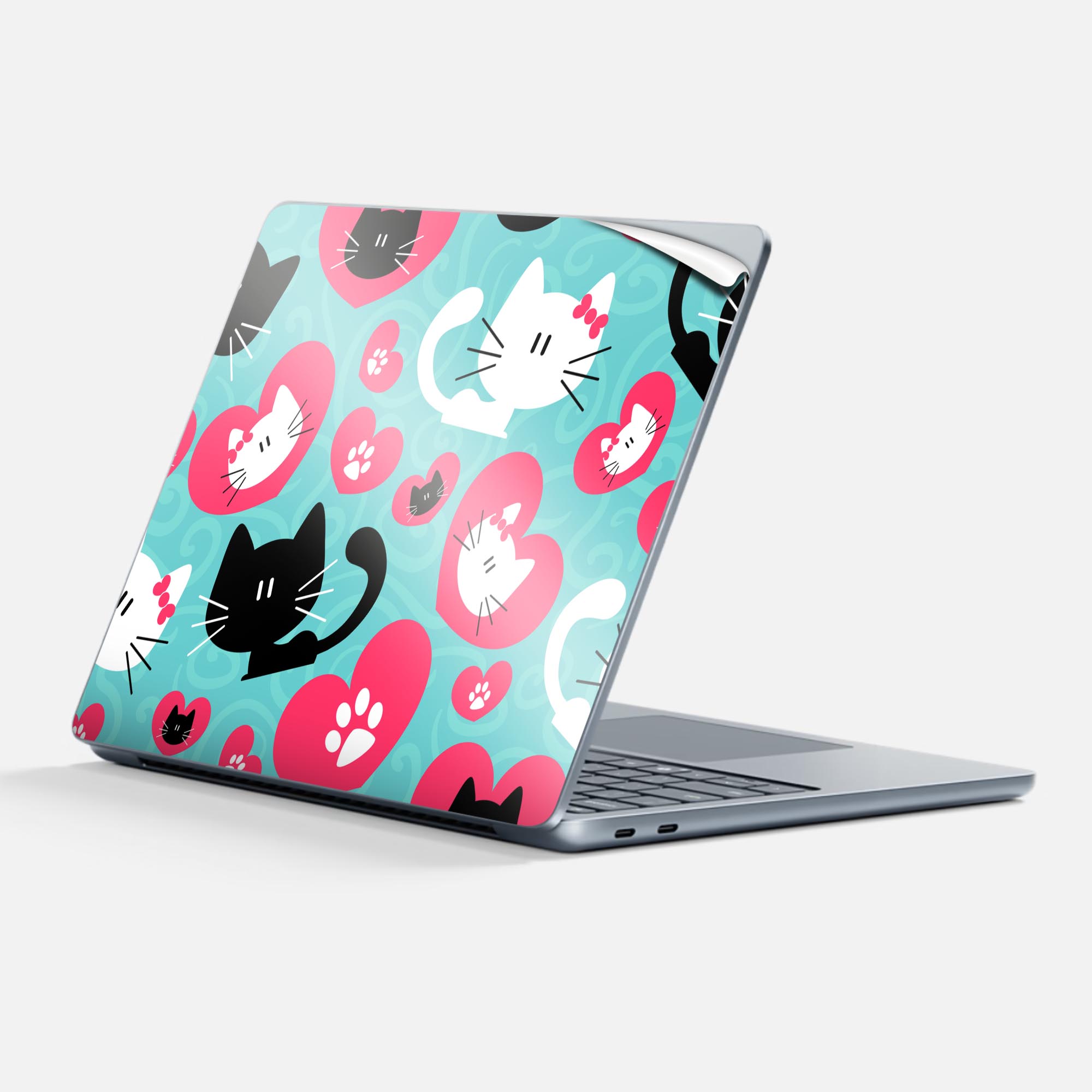 商品特徴・貼るだけでかんたん着せ替え、Surfac Laptop(第7世代) 13インチ 共通対応デザインスキンシール・高精細プリントで写真と遜色のない仕上がり！半光沢シートでしっとりツヤのある表現力・ちょっとしたすり傷からSurface本...