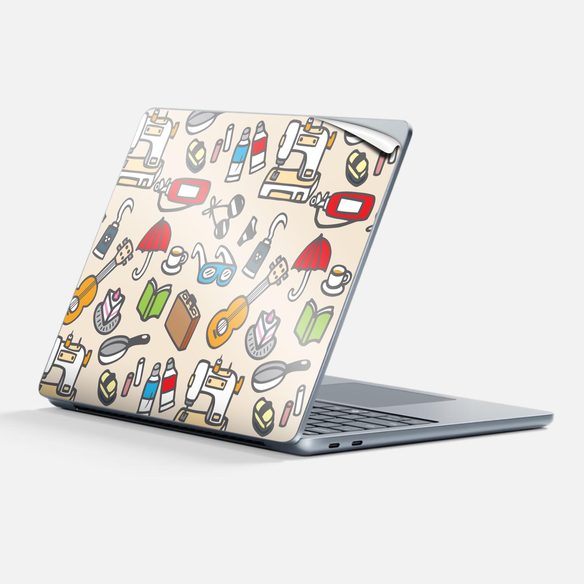 商品特徴・貼るだけでかんたん着せ替え、Surfac Laptop(第7世代) 13インチ 共通対応デザインスキンシール・高精細プリントで写真と遜色のない仕上がり！半光沢シートでしっとりツヤのある表現力・ちょっとしたすり傷からSurface本...