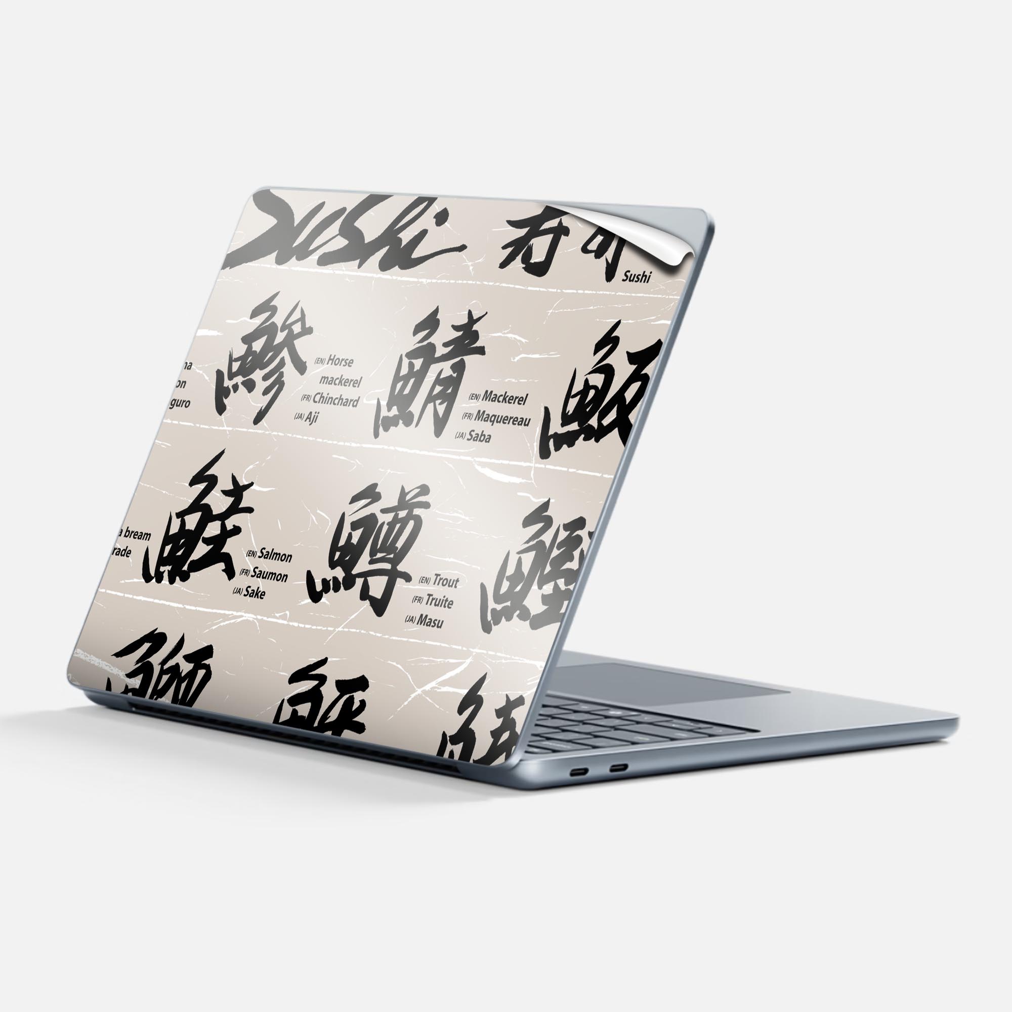 商品特徴・貼るだけでかんたん着せ替え、Surfac Laptop(第7世代) 13インチ 共通対応デザインスキンシール・高精細プリントで写真と遜色のない仕上がり！半光沢シートでしっとりツヤのある表現力・ちょっとしたすり傷からSurface本...