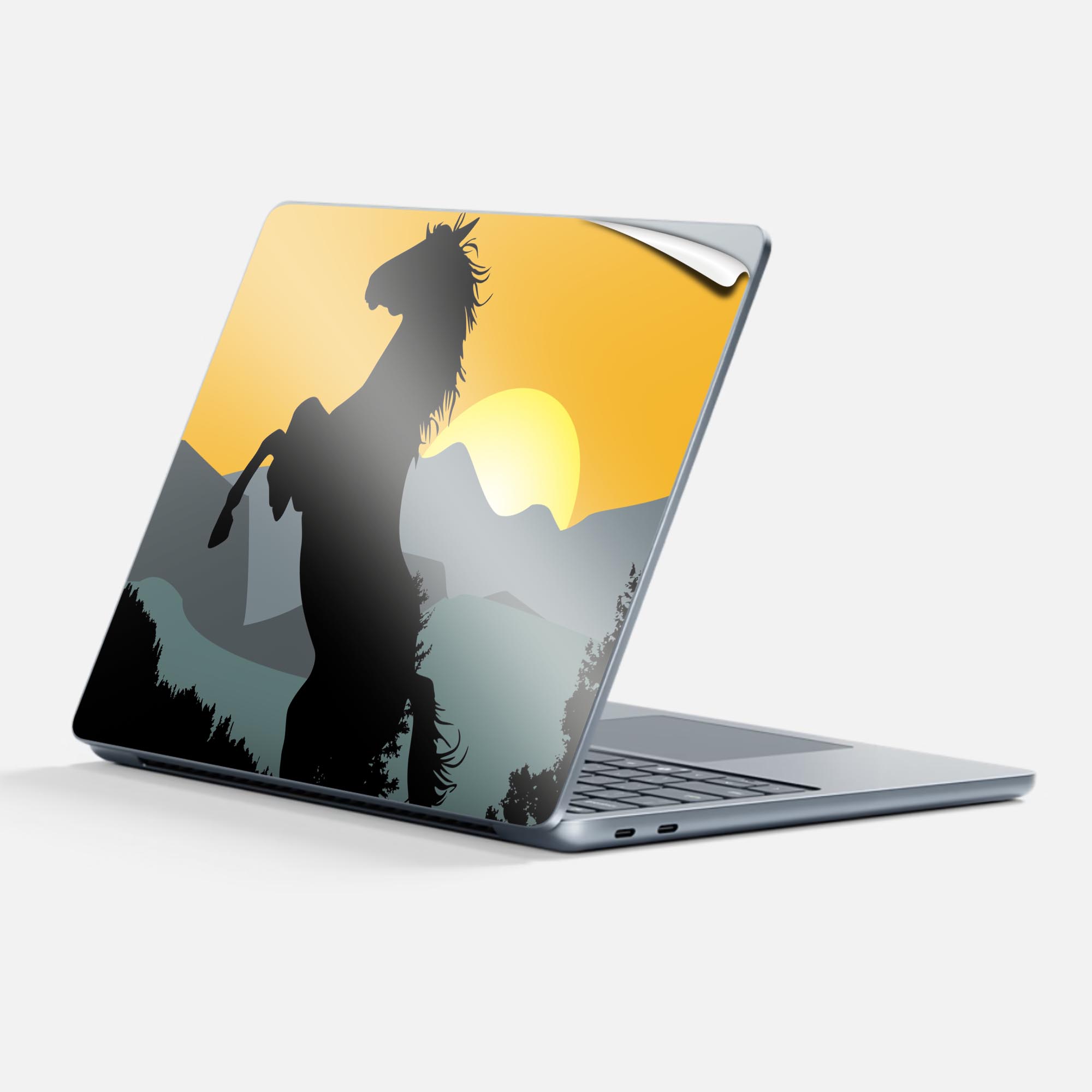 商品特徴・貼るだけでかんたん着せ替え、Surfac Laptop(第7世代) 13インチ 共通対応デザインスキンシール・高精細プリントで写真と遜色のない仕上がり！半光沢シートでしっとりツヤのある表現力・ちょっとしたすり傷からSurface本...