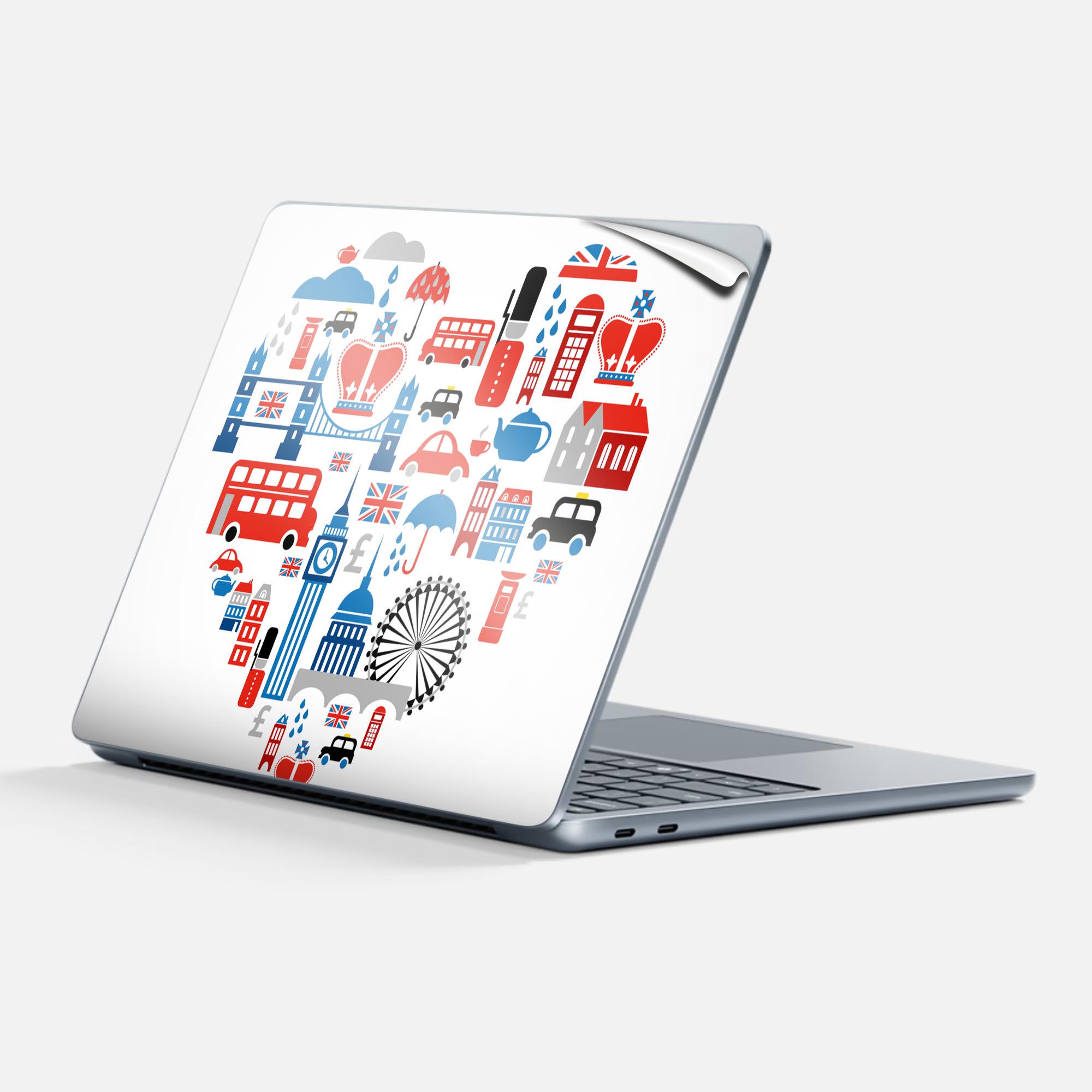 商品特徴・貼るだけでかんたん着せ替え、Surfac Laptop(第7世代) 13インチ 共通対応デザインスキンシール・高精細プリントで写真と遜色のない仕上がり！半光沢シートでしっとりツヤのある表現力・ちょっとしたすり傷からSurface本...