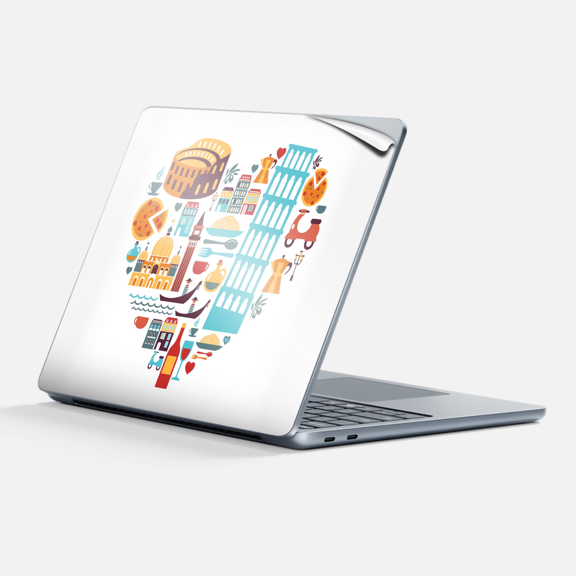 商品特徴・貼るだけでかんたん着せ替え、Surfac Laptop(第7世代) 13インチ 共通対応デザインスキンシール・高精細プリントで写真と遜色のない仕上がり！半光沢シートでしっとりツヤのある表現力・ちょっとしたすり傷からSurface本...