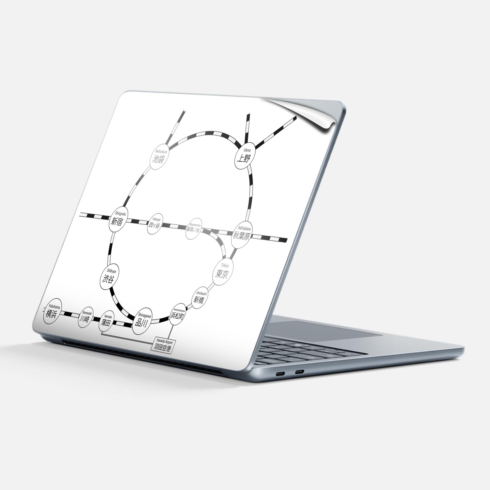 商品特徴・貼るだけでかんたん着せ替え、Surfac Laptop(第7世代) 13インチ 共通対応デザインスキンシール・高精細プリントで写真と遜色のない仕上がり！半光沢シートでしっとりツヤのある表現力・ちょっとしたすり傷からSurface本...