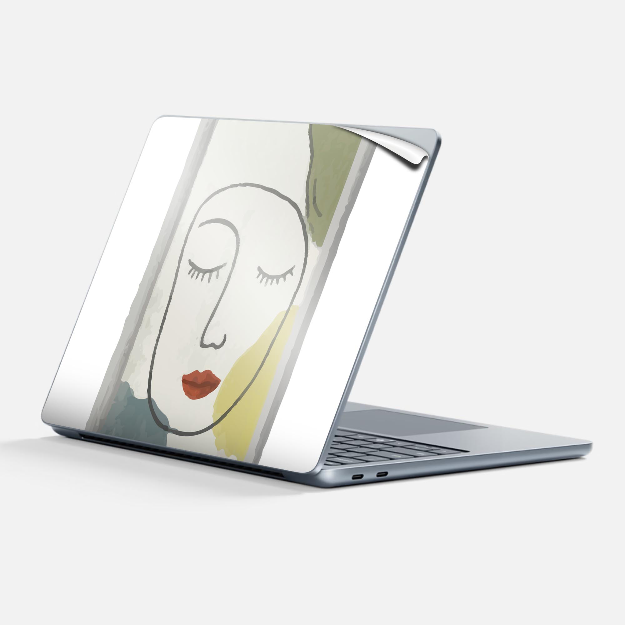 商品特徴・貼るだけでかんたん着せ替え、Surfac Laptop(第7世代) 13インチ 共通対応デザインスキンシール・高精細プリントで写真と遜色のない仕上がり！半光沢シートでしっとりツヤのある表現力・ちょっとしたすり傷からSurface本...