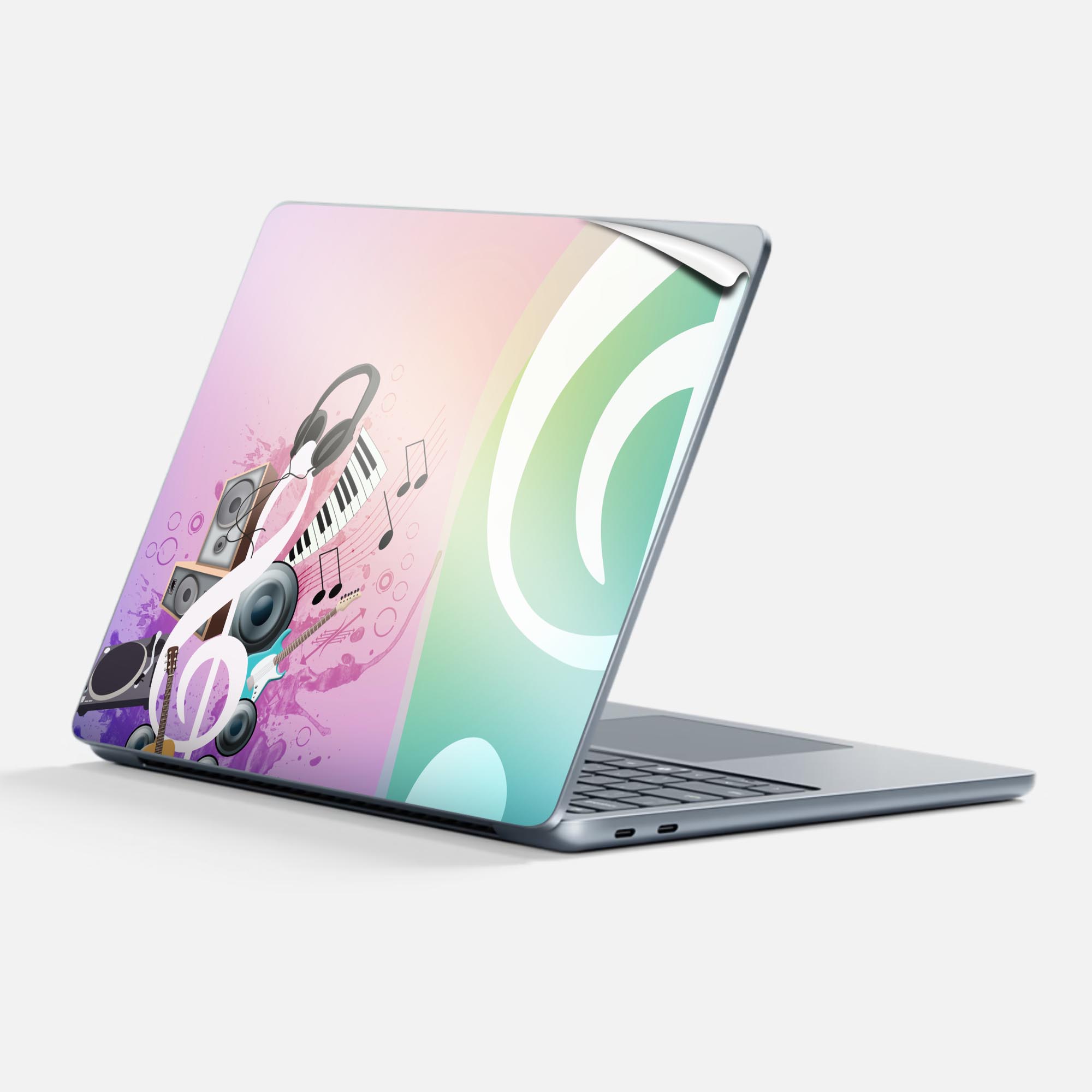 商品特徴・貼るだけでかんたん着せ替え、Surfac Laptop(第7世代) 13インチ 共通対応デザインスキンシール・高精細プリントで写真と遜色のない仕上がり！半光沢シートでしっとりツヤのある表現力・ちょっとしたすり傷からSurface本...