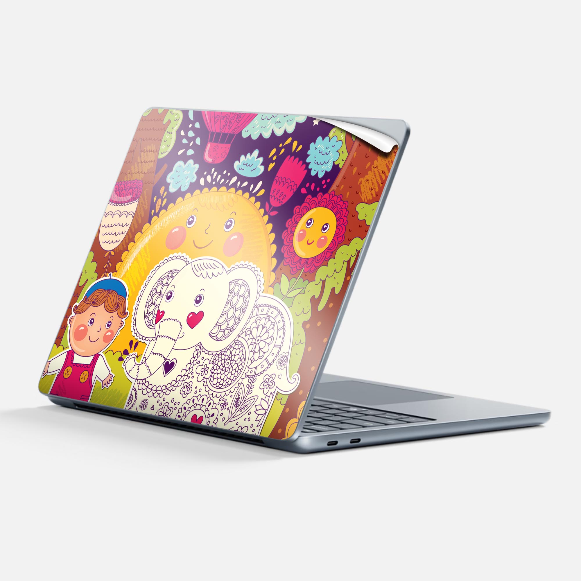 商品特徴・貼るだけでかんたん着せ替え、Surfac Laptop(第7世代) 13インチ 共通対応デザインスキンシール・高精細プリントで写真と遜色のない仕上がり！半光沢シートでしっとりツヤのある表現力・ちょっとしたすり傷からSurface本...
