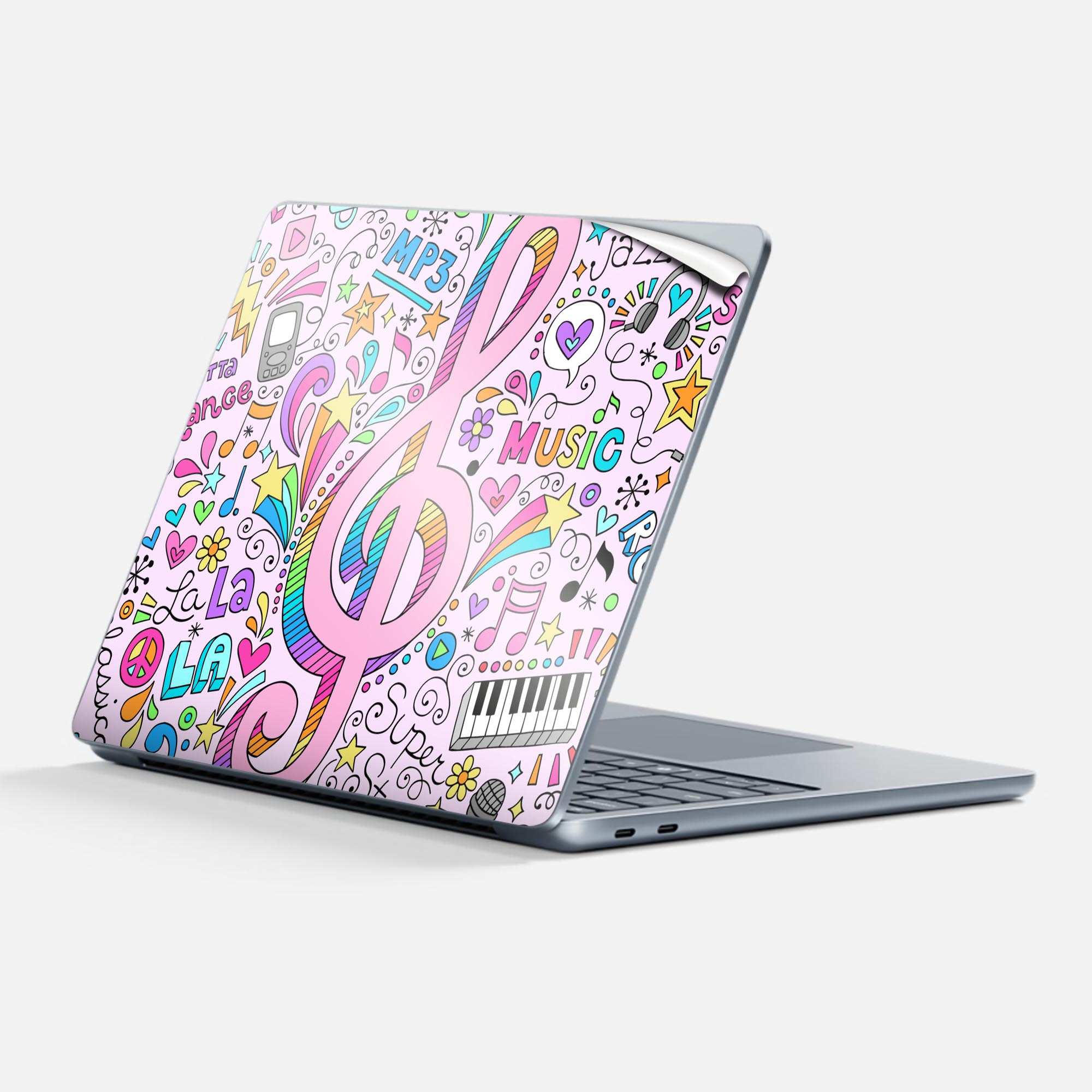 商品特徴・貼るだけでかんたん着せ替え、Surfac Laptop(第7世代) 13インチ 共通対応デザインスキンシール・高精細プリントで写真と遜色のない仕上がり！半光沢シートでしっとりツヤのある表現力・ちょっとしたすり傷からSurface本...